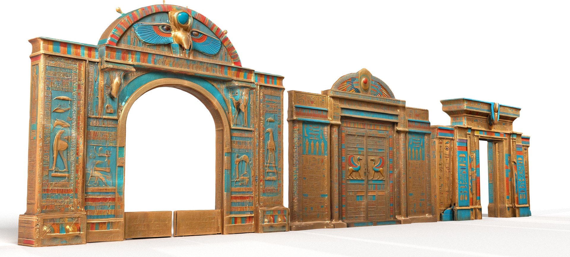 Ancient Egyptian Gates Pack 3D Model - TurboSquid 2303463
