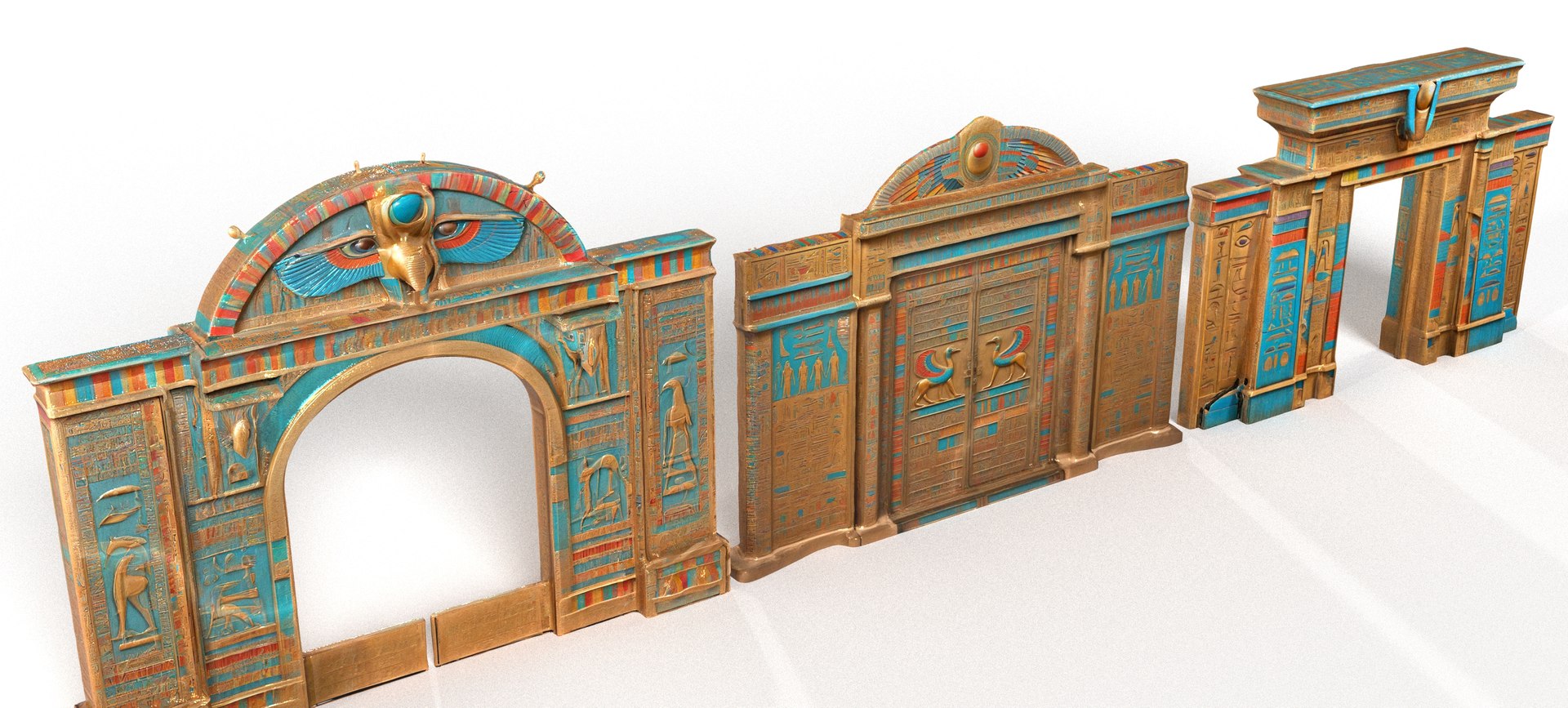 Ancient Egyptian Gates Pack 3D Model - TurboSquid 2303463