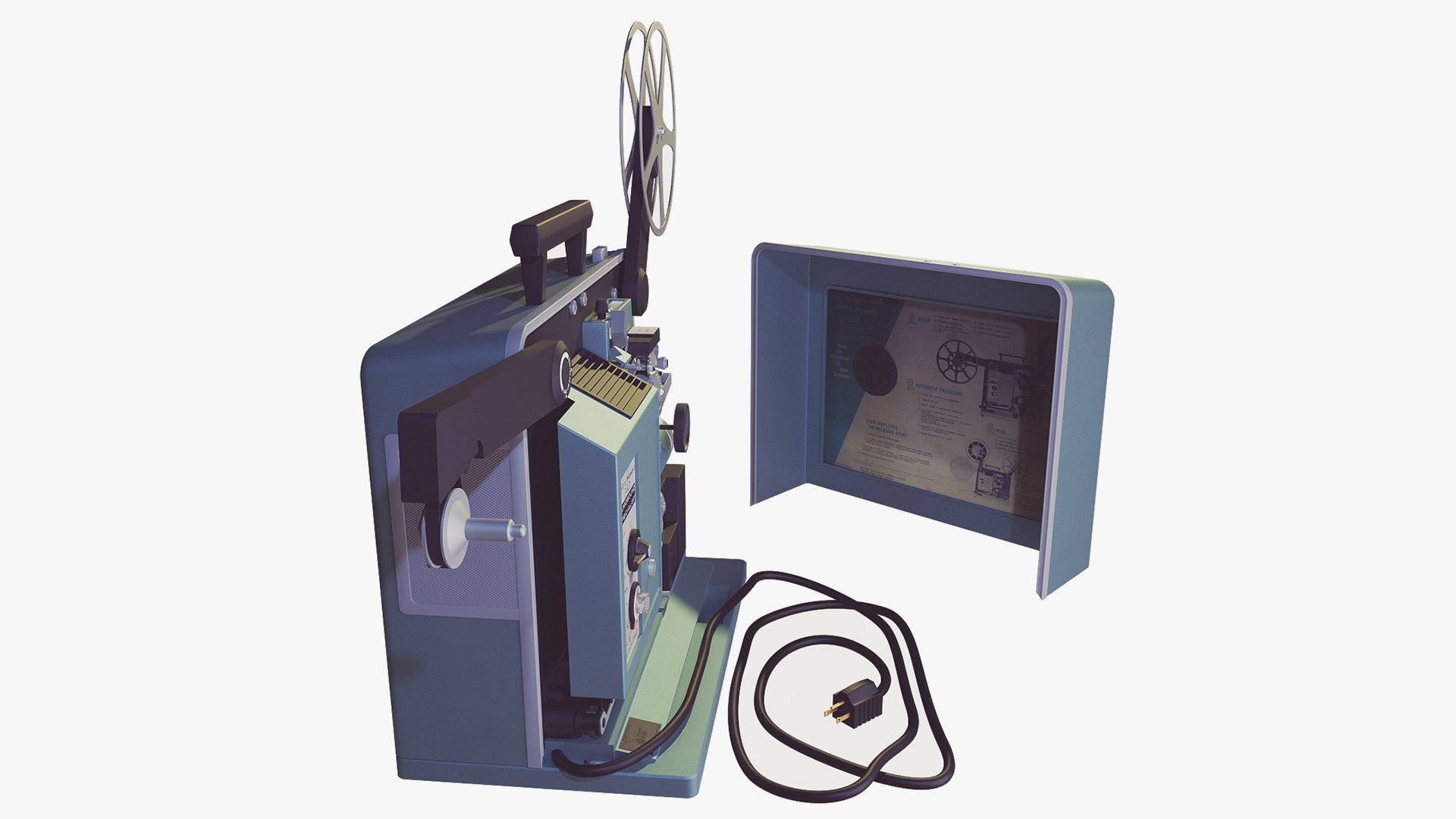 Vintage Bell And Howell 545 Filmosound Projector 3D Model - TurboSquid ...