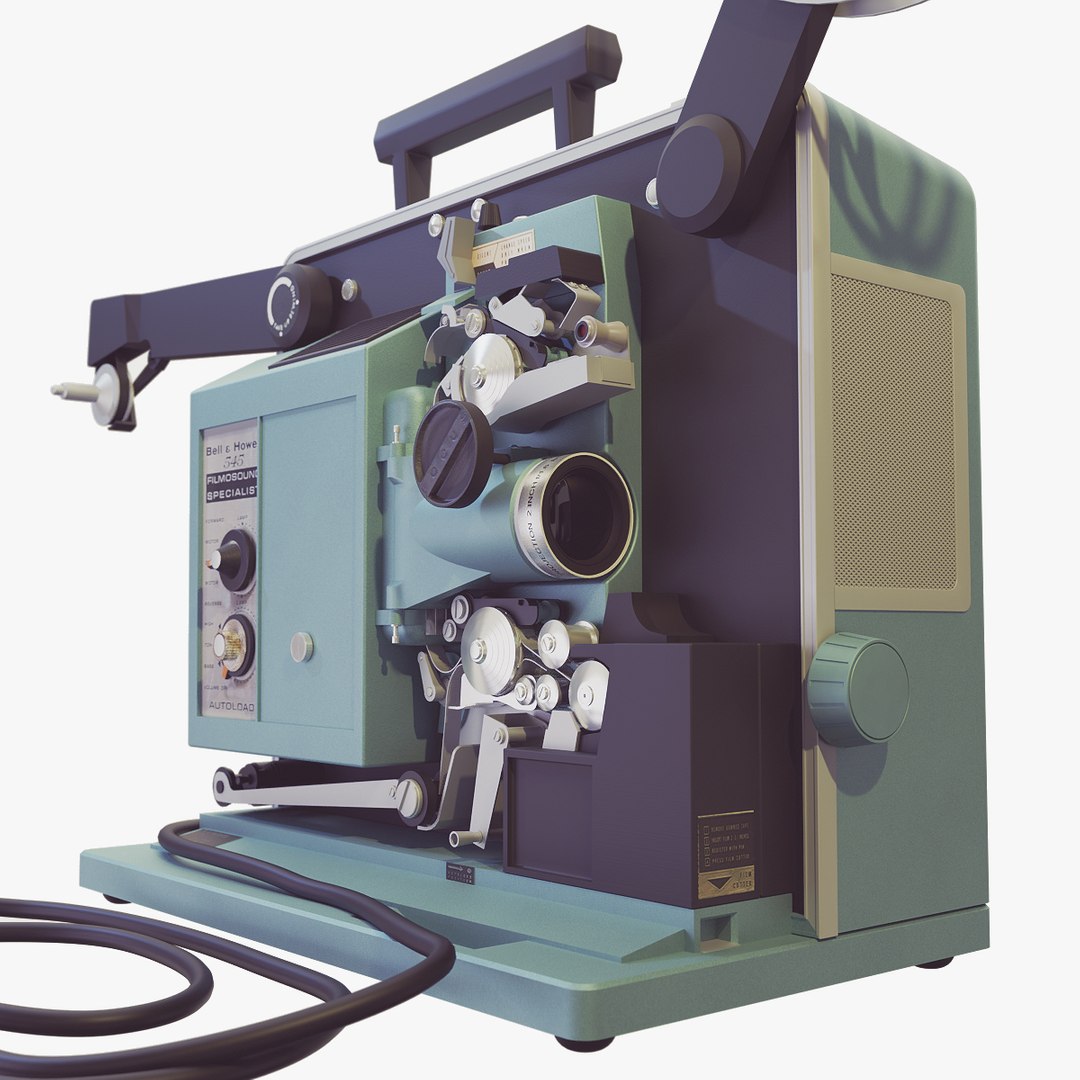 Vintage Bell and Howell 545 Filmosound Projector 3D model - TurboSquid ...