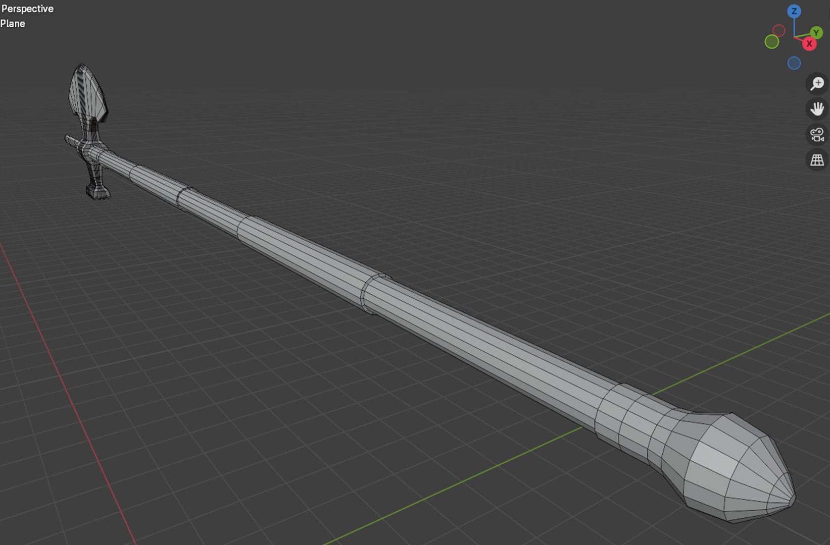 Detailed Medieval Pole Axe Low Poly Asset 3D Model - TurboSquid 2257182