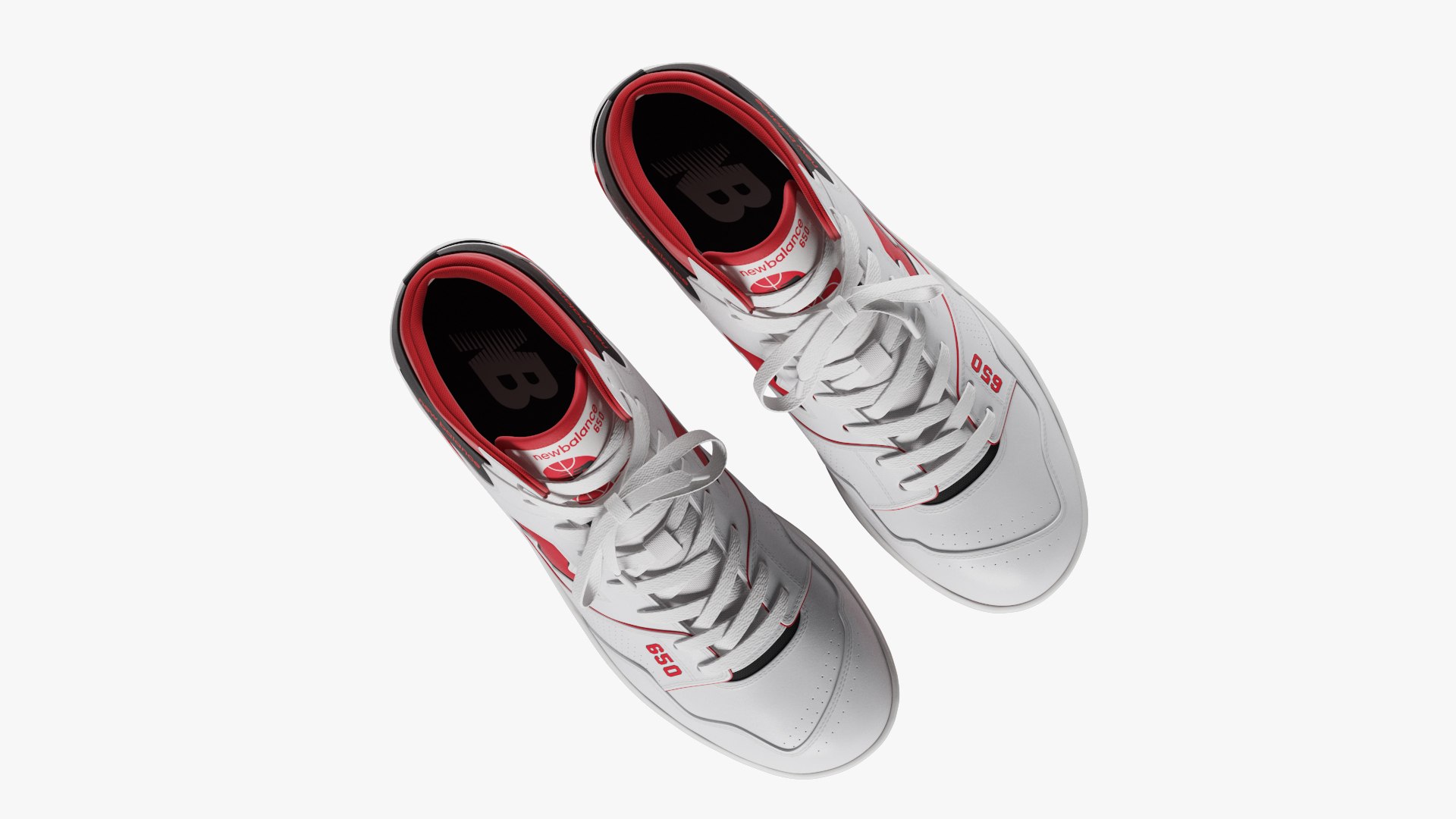 3D New Balance 650 Red - TurboSquid 1975670