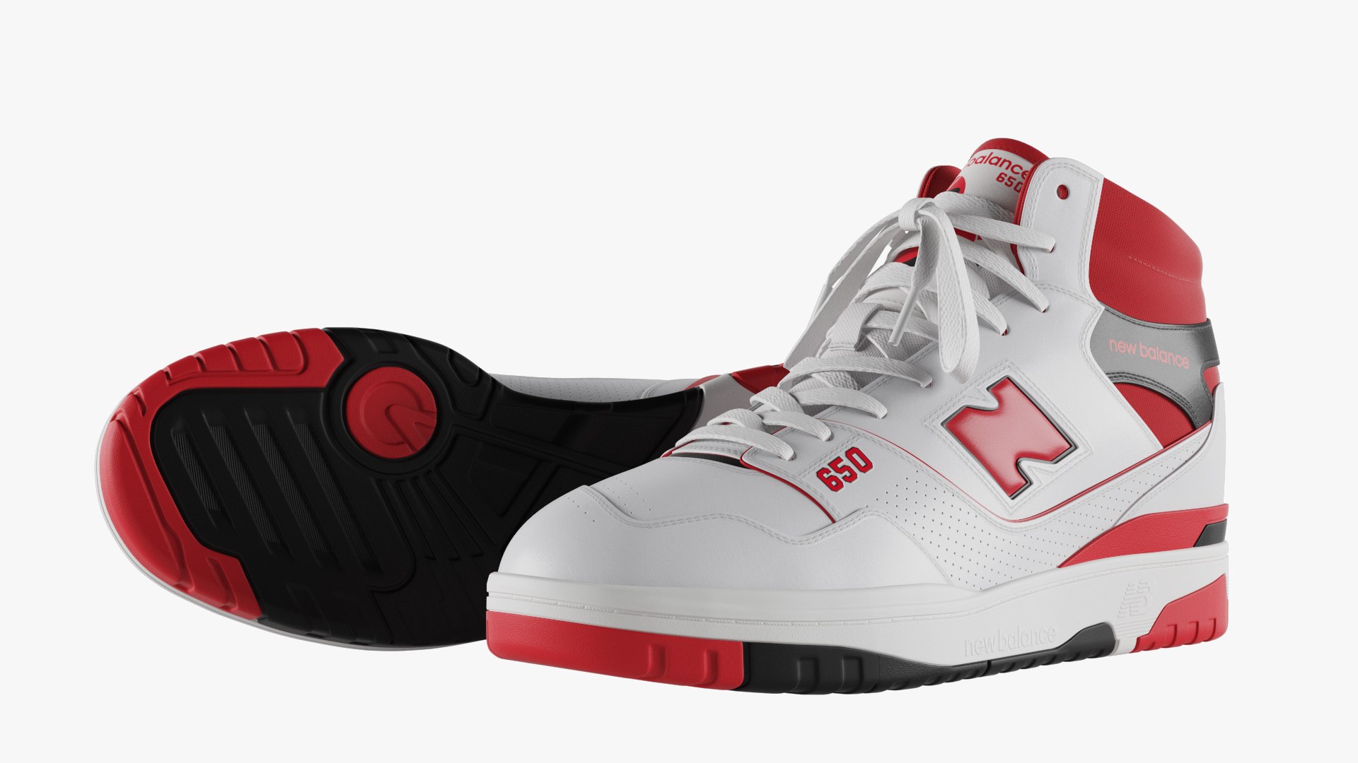 3D New Balance 650 Red - TurboSquid 1975670