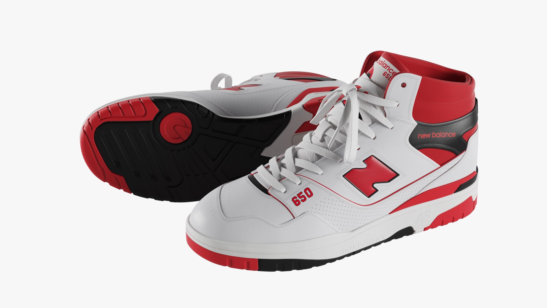 3D New Balance 650 Red - TurboSquid 1975670