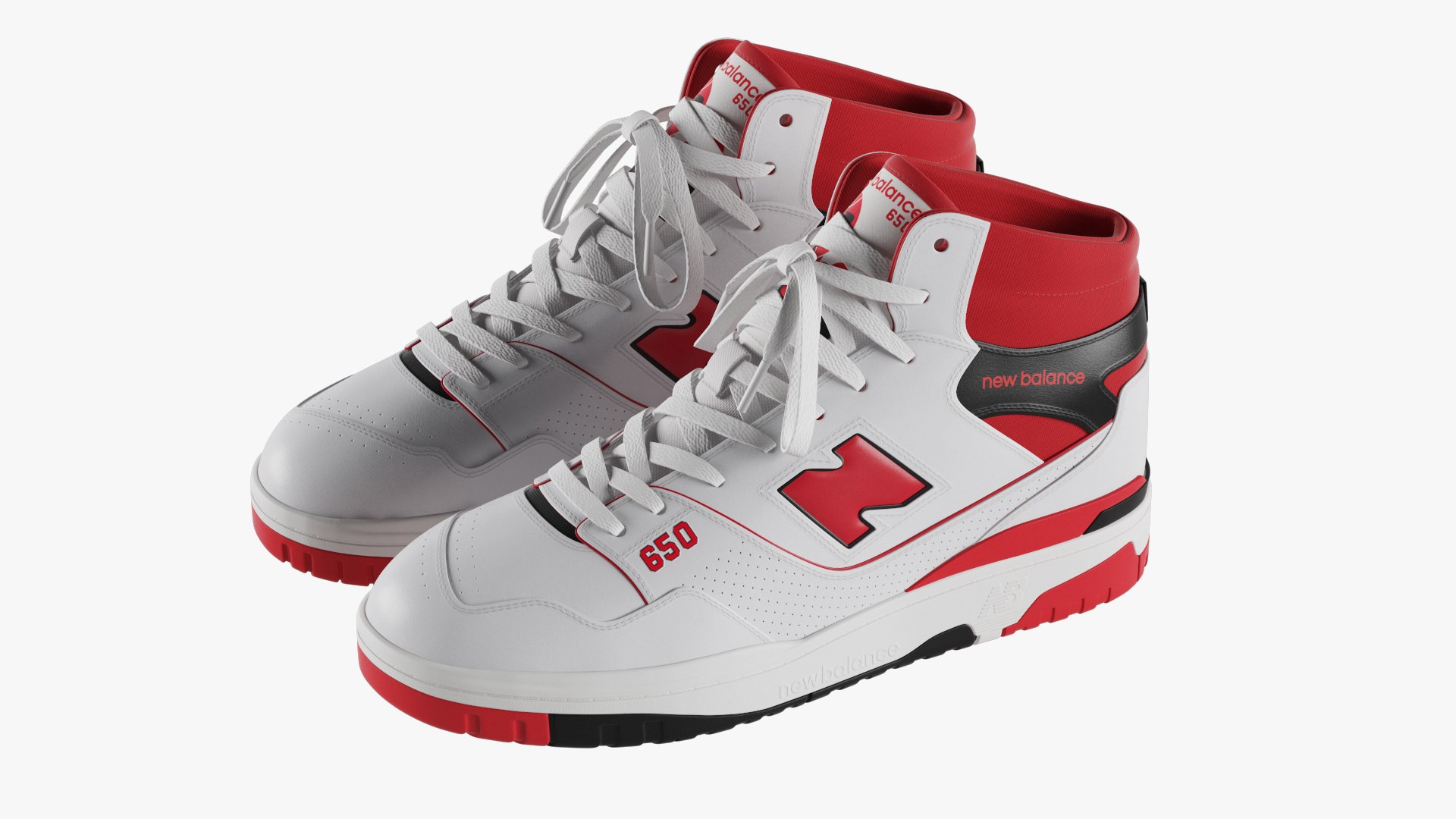 3D New Balance 650 Red - TurboSquid 1975670