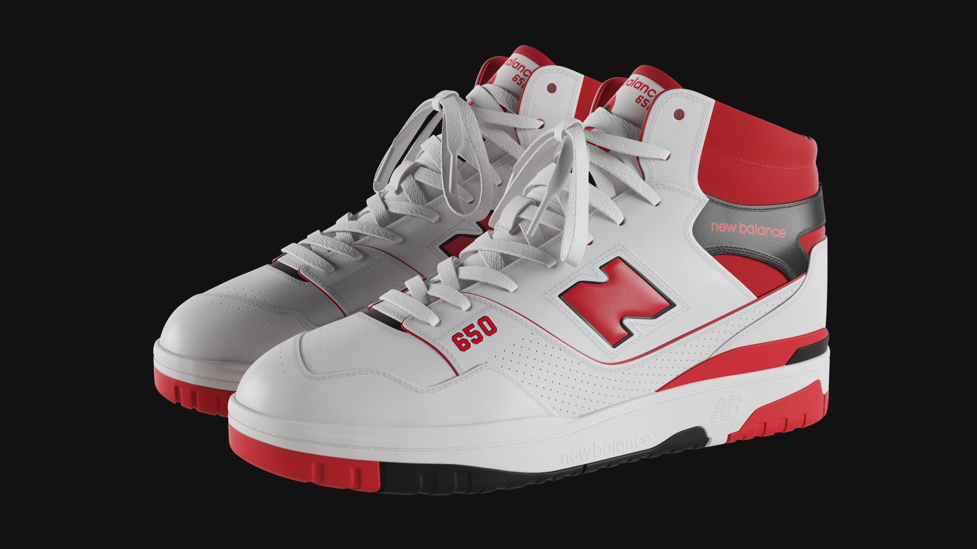 3D New Balance 650 Red - TurboSquid 1975670