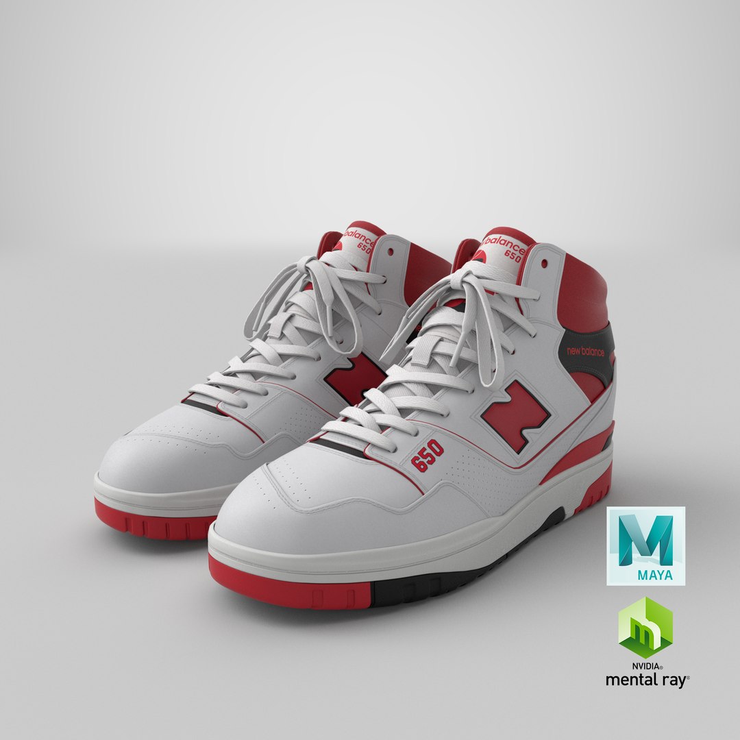 3D New Balance 650 Red - TurboSquid 1975670