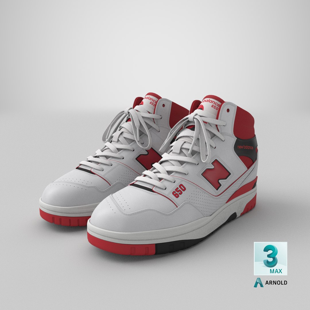 3D New Balance 650 Red - TurboSquid 1975670