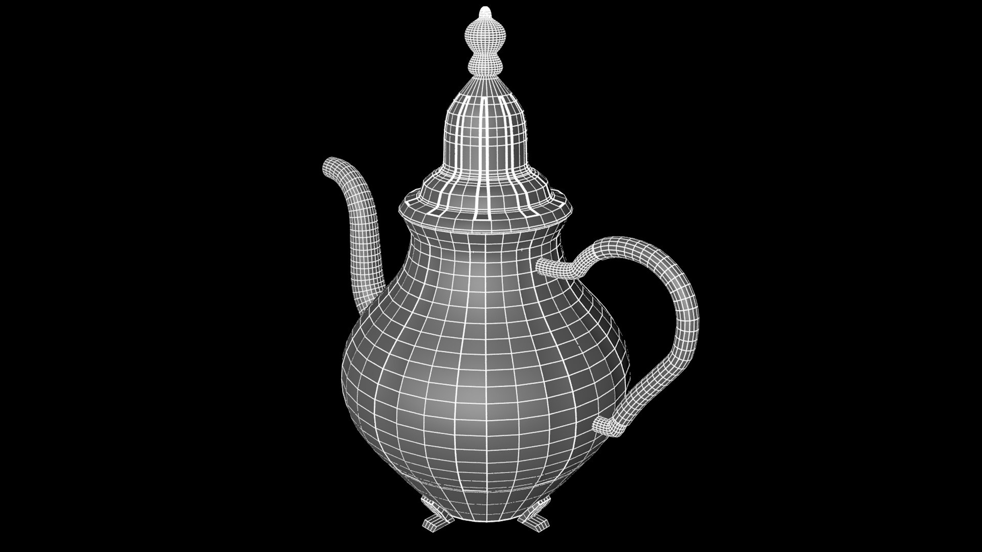 3D Traditional Teapot - TurboSquid 1707167