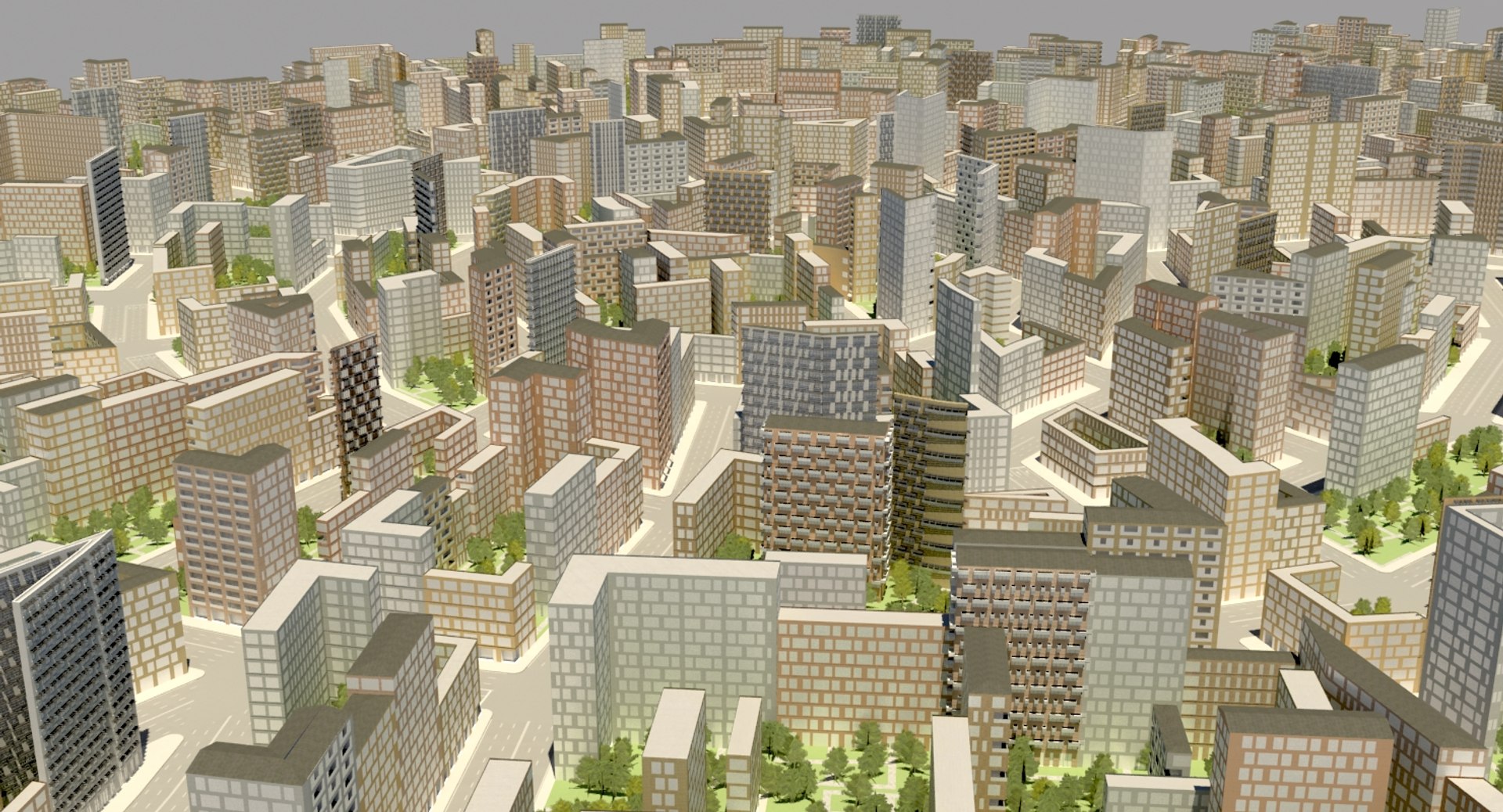 City Block 3d Model