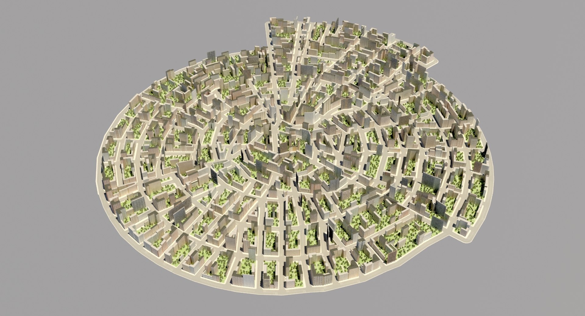 City Block 3d Model