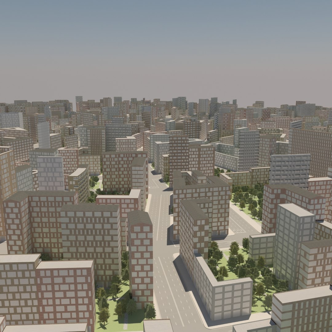 City Block 3d Model
