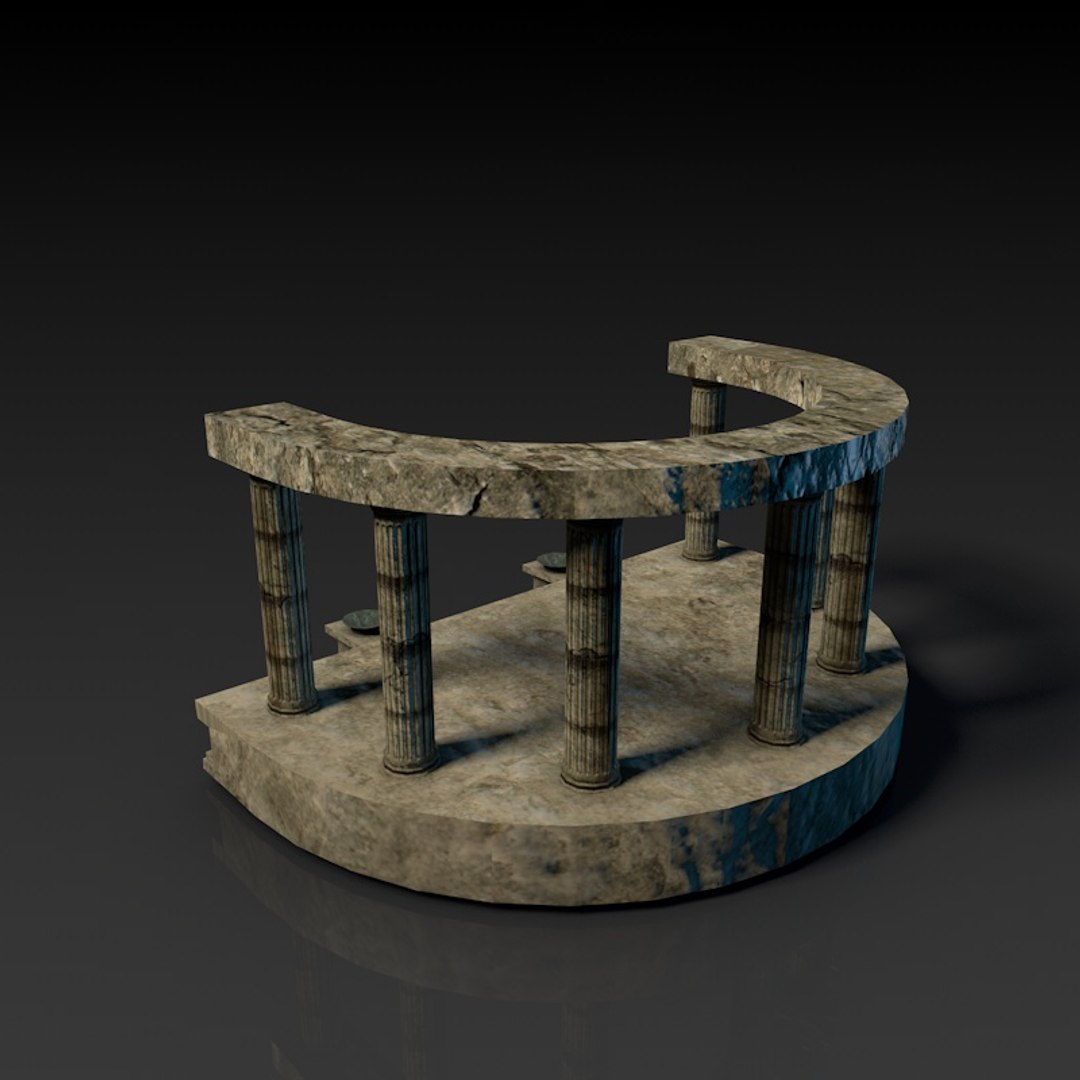 3d Ancient Temple Model