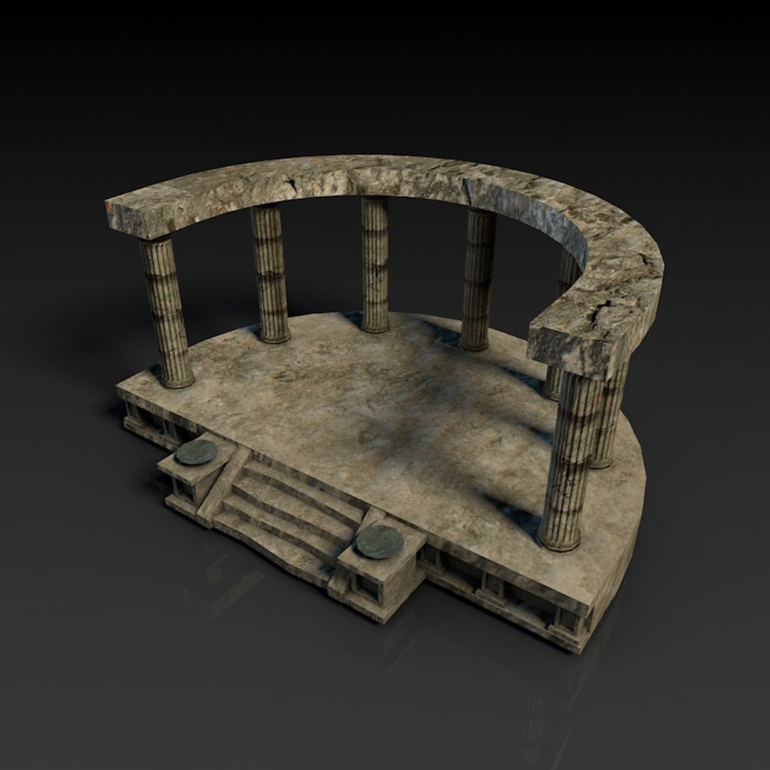 3d Ancient Temple Model