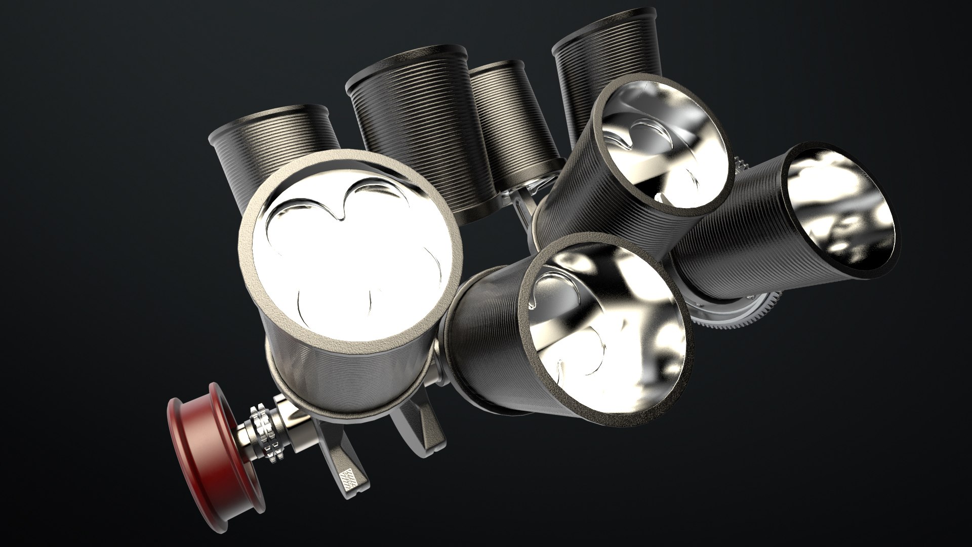 W8 Engine Working Animated Model - TurboSquid 1866494