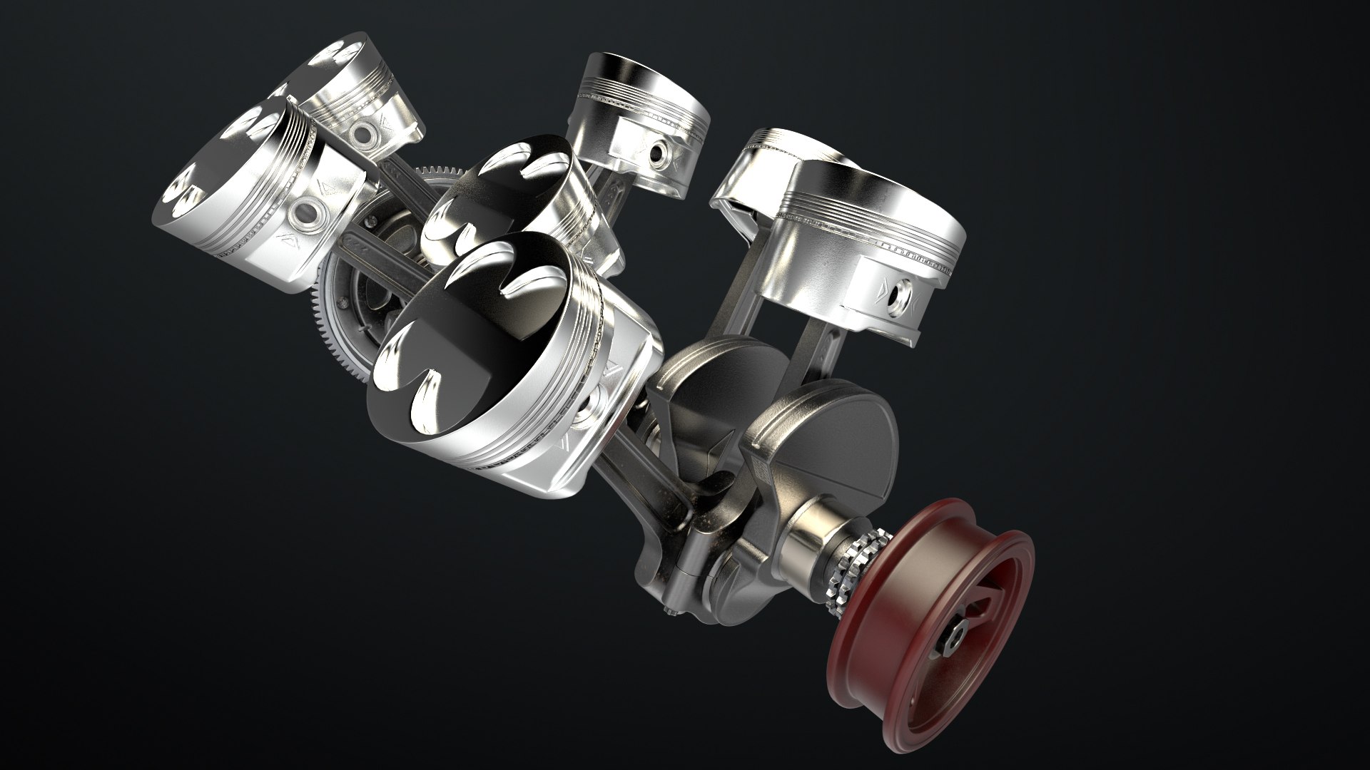 W8 Engine Working Animated model - TurboSquid 1866494