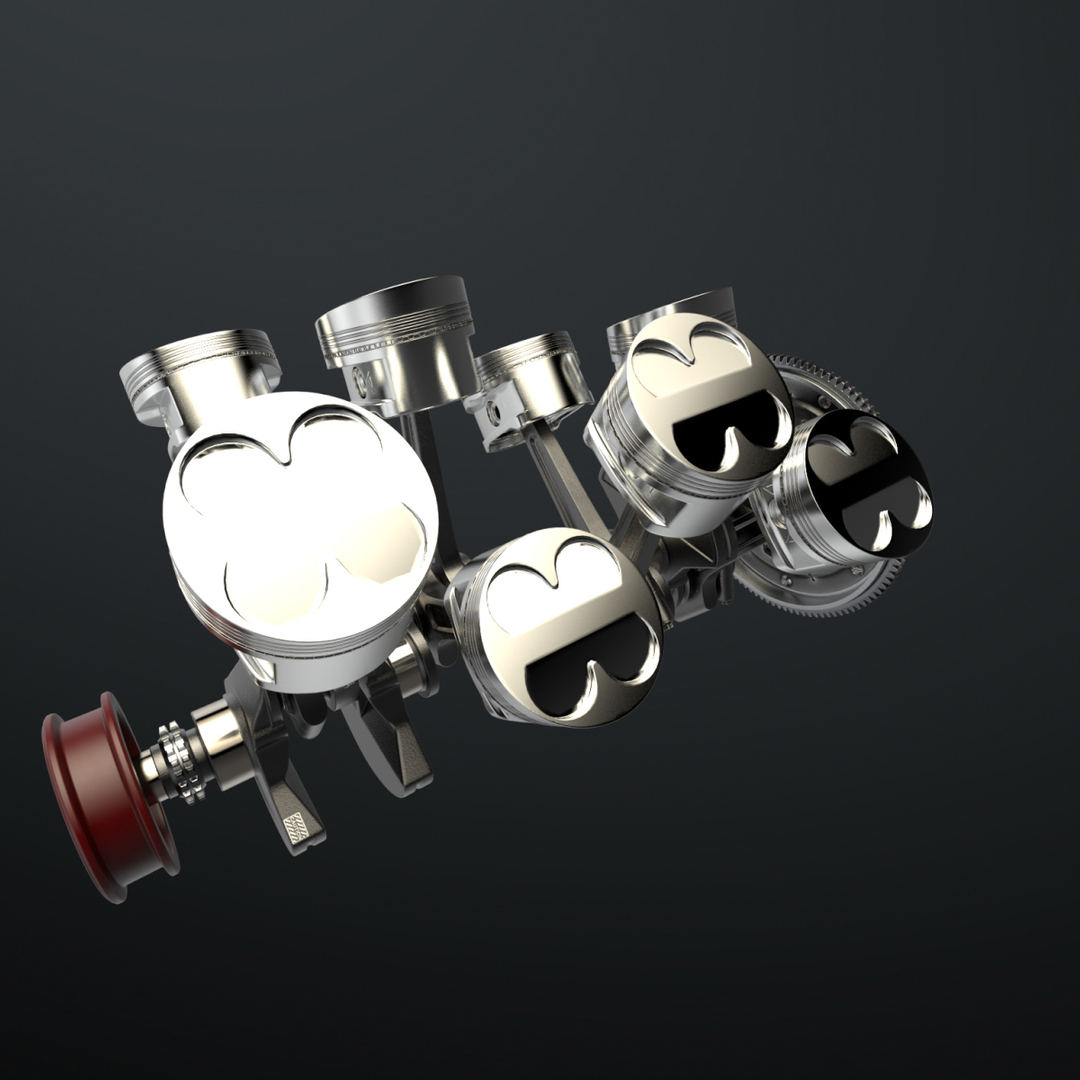 W8 Engine Working Animated Model - TurboSquid 1866494