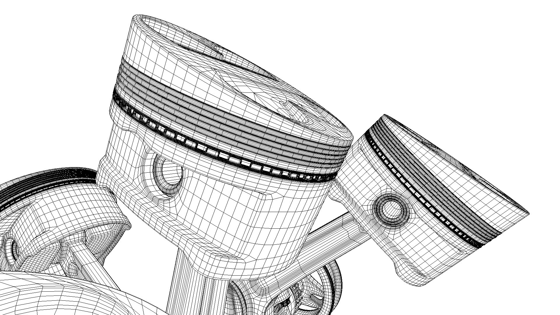 W8 Engine Working Animated Model - TurboSquid 1866494