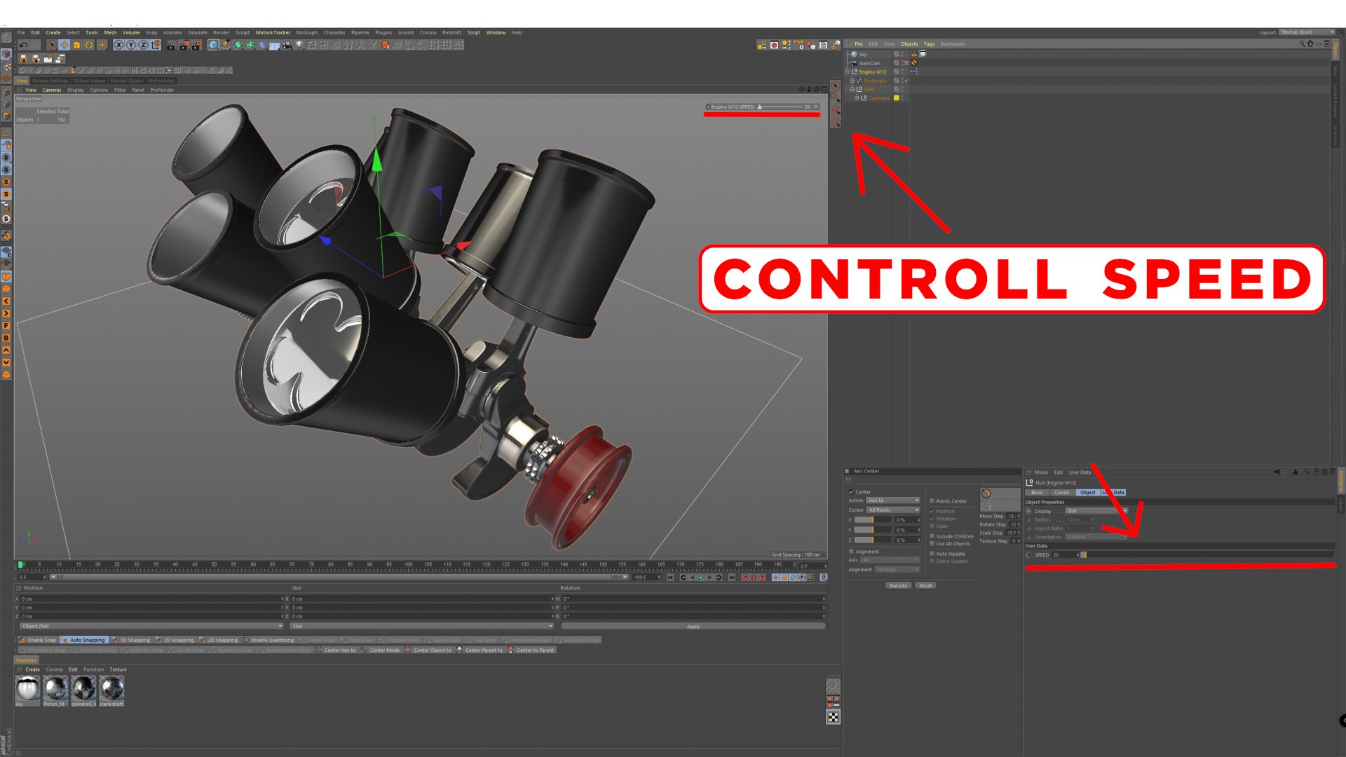 W8 Engine Working Animated model - TurboSquid 1866494