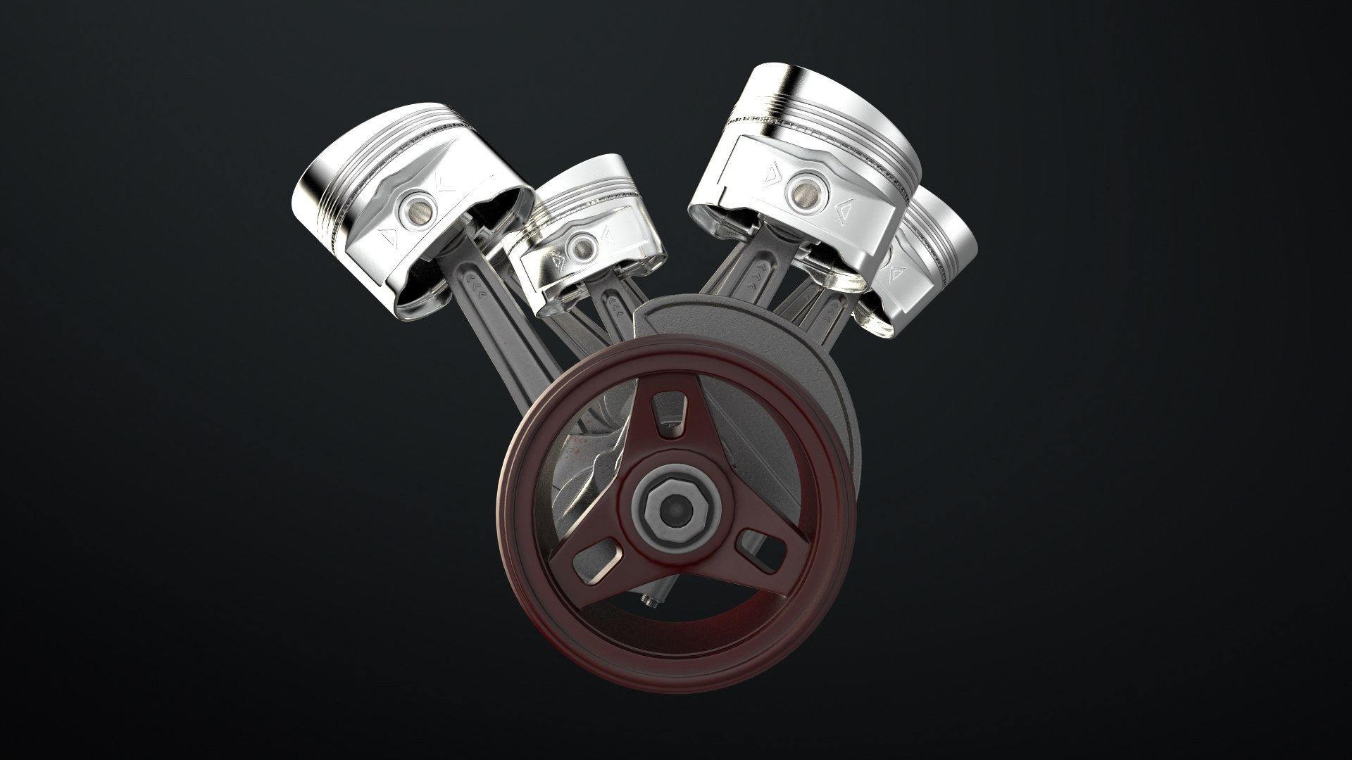 W8 Engine Working Animated Model - TurboSquid 1866494