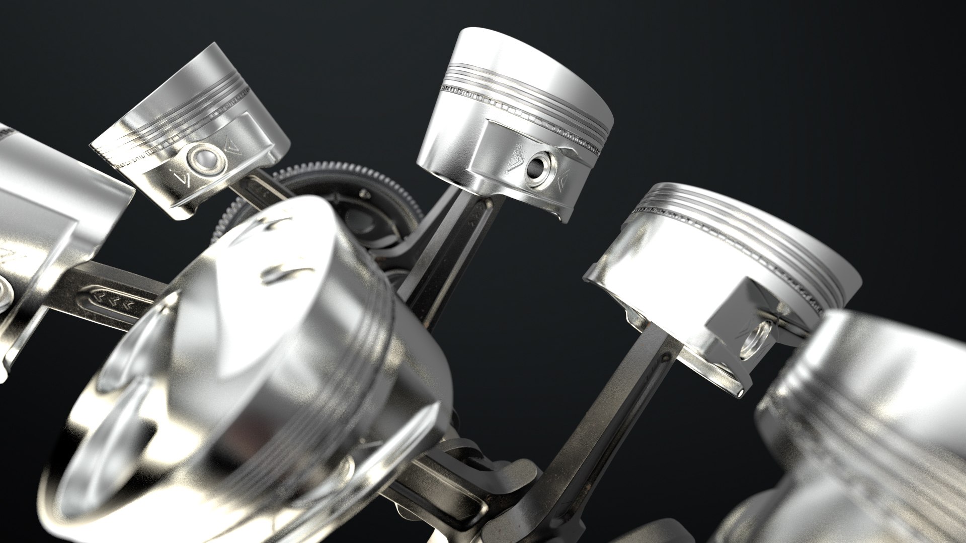 W8 Engine Working Animated Model - TurboSquid 1866494