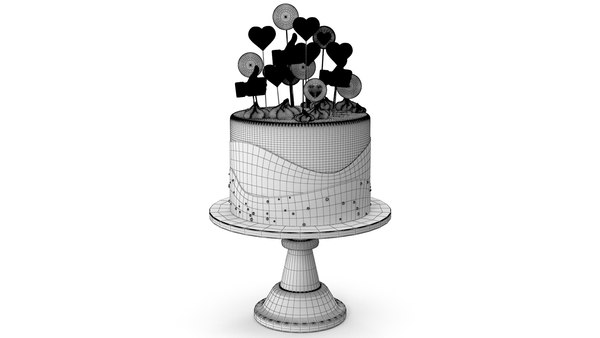 3D Cake for a Social Media - TurboSquid 1812793
