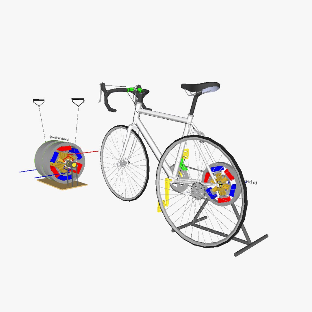 3d model human electricity generators odwhes