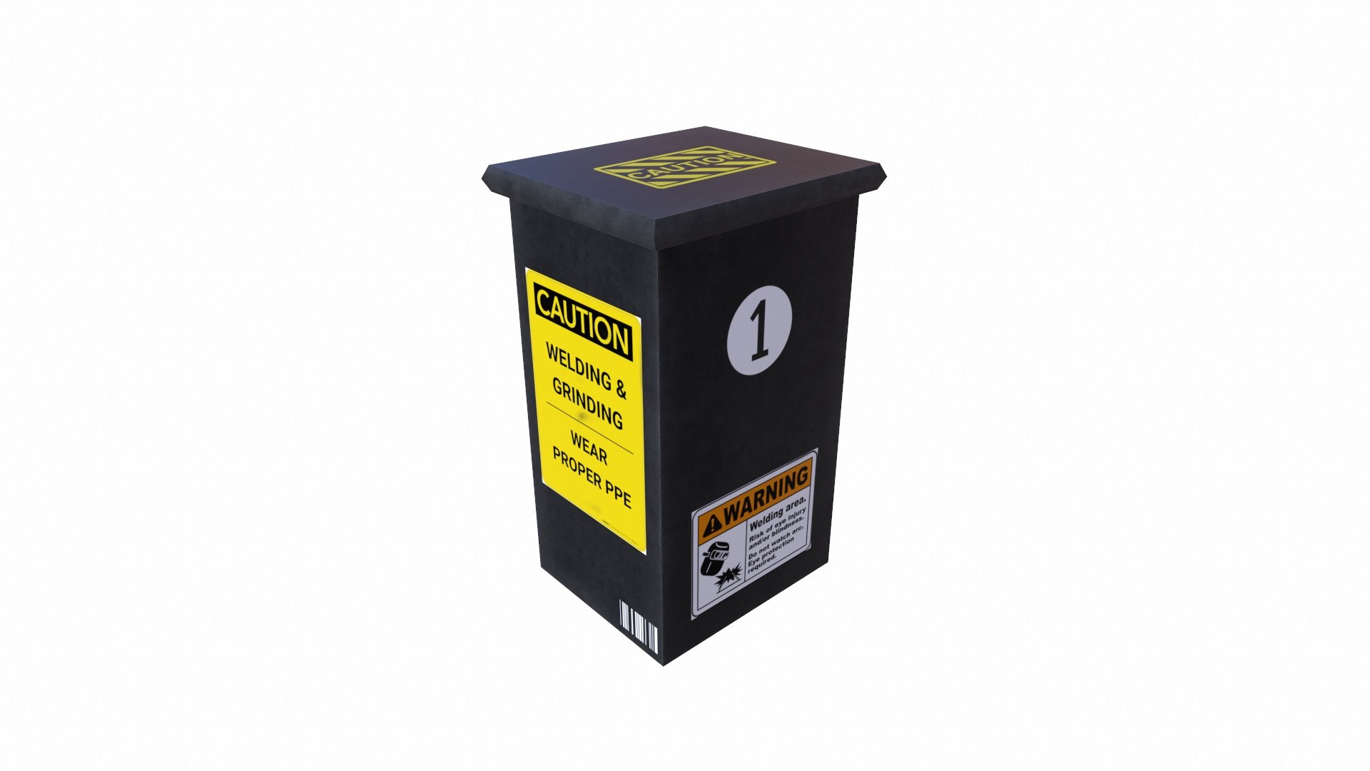 Welding Caution Box 3D Model - TurboSquid 2330288