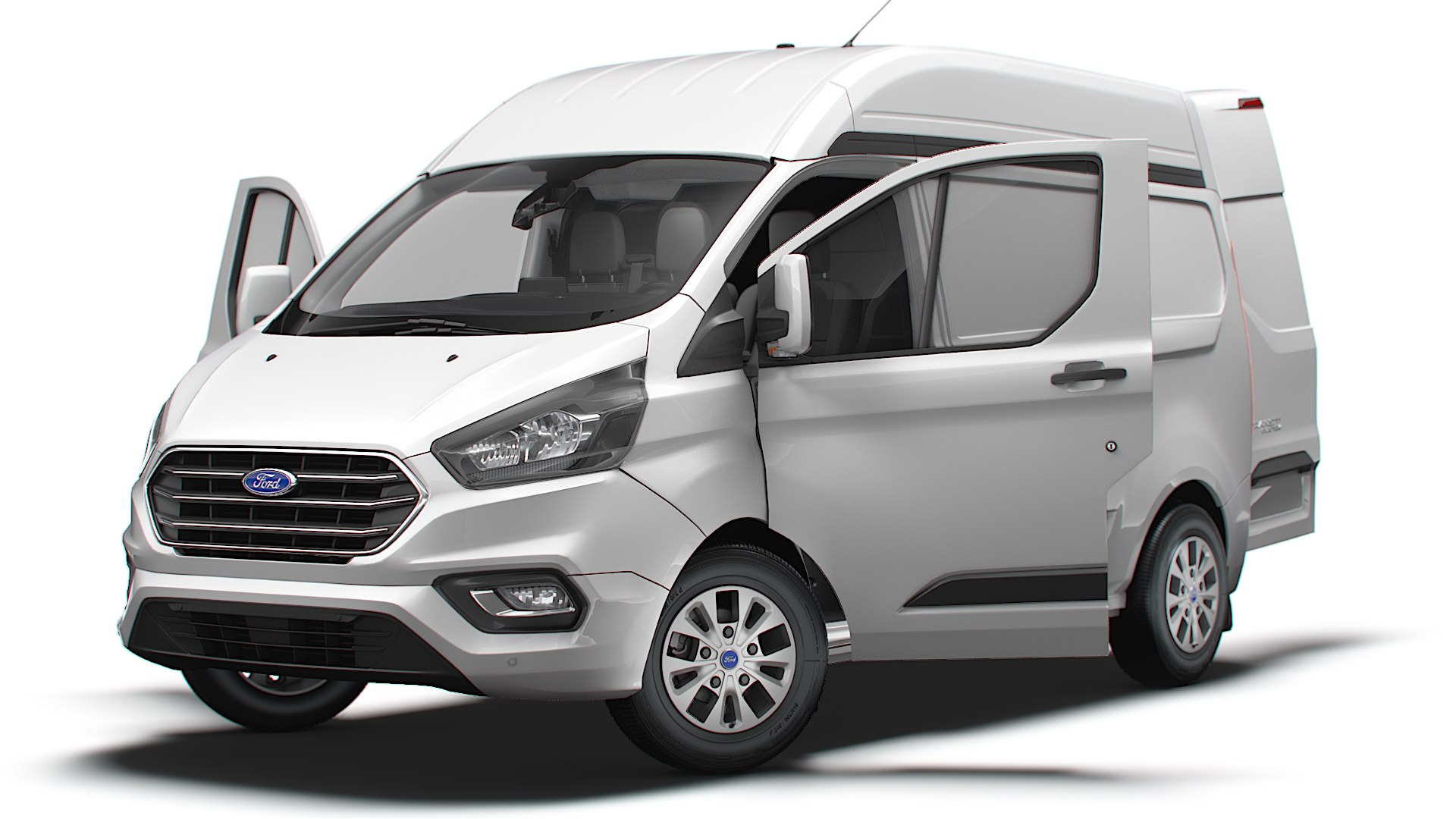 Ford Transit Custom L1H2 HQInterior 2022 3D Model - TurboSquid 2345575