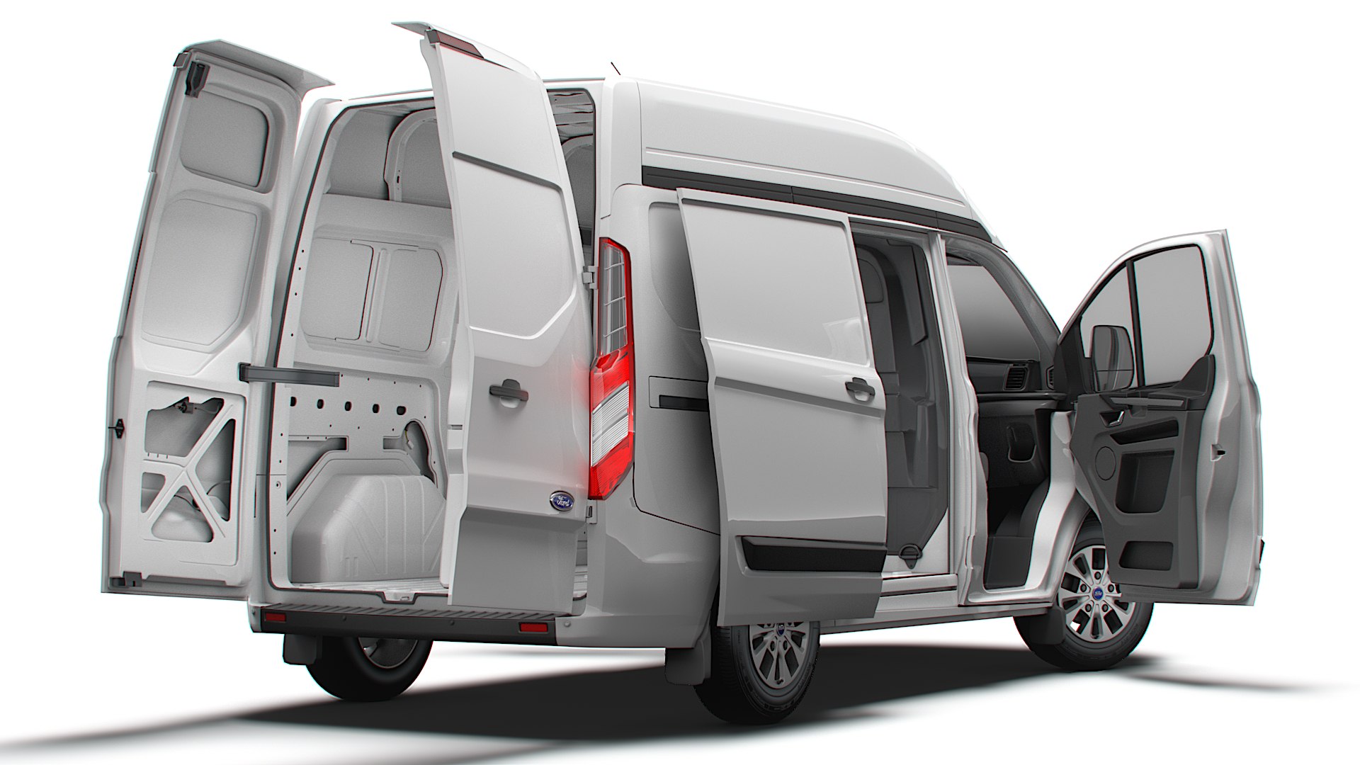 Ford Transit Custom L1H2 HQInterior 2022 3D Model - TurboSquid 2345575