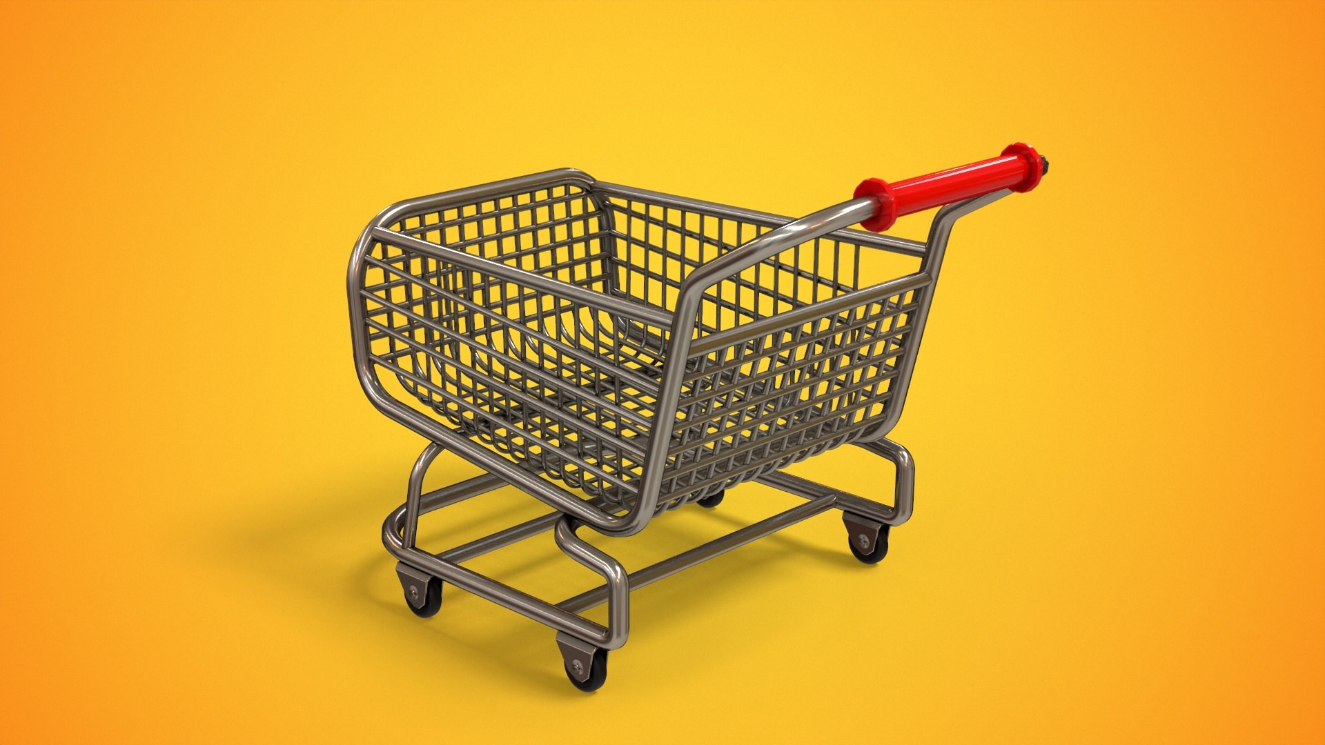 3D Stylized Shopping Cart - TurboSquid 2001775