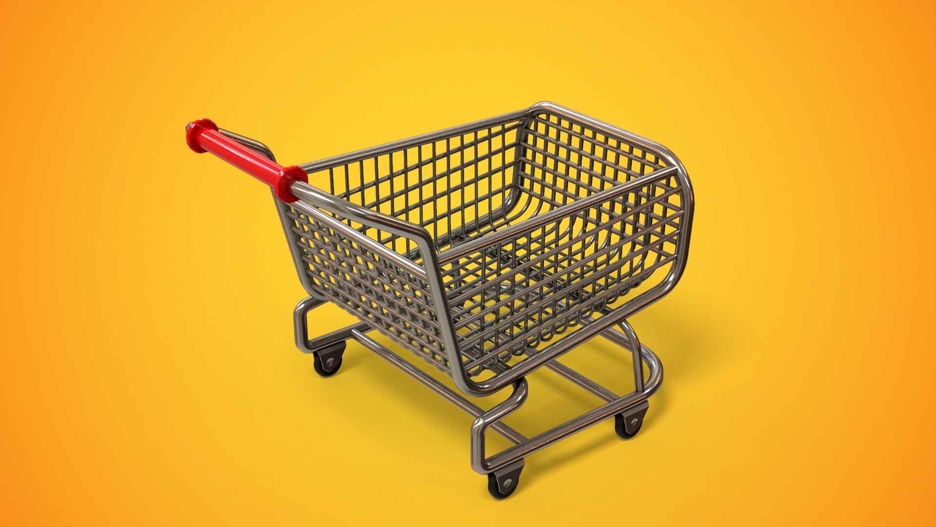 3D Stylized Shopping Cart - TurboSquid 2001775