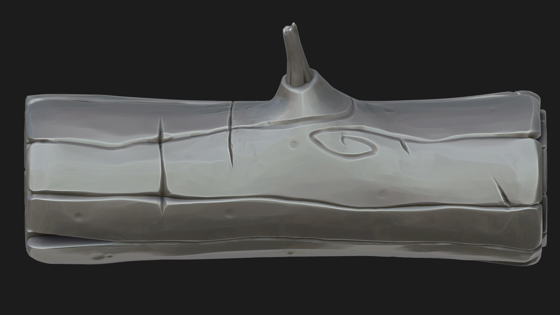 Stylized Log Model - TurboSquid 1803333