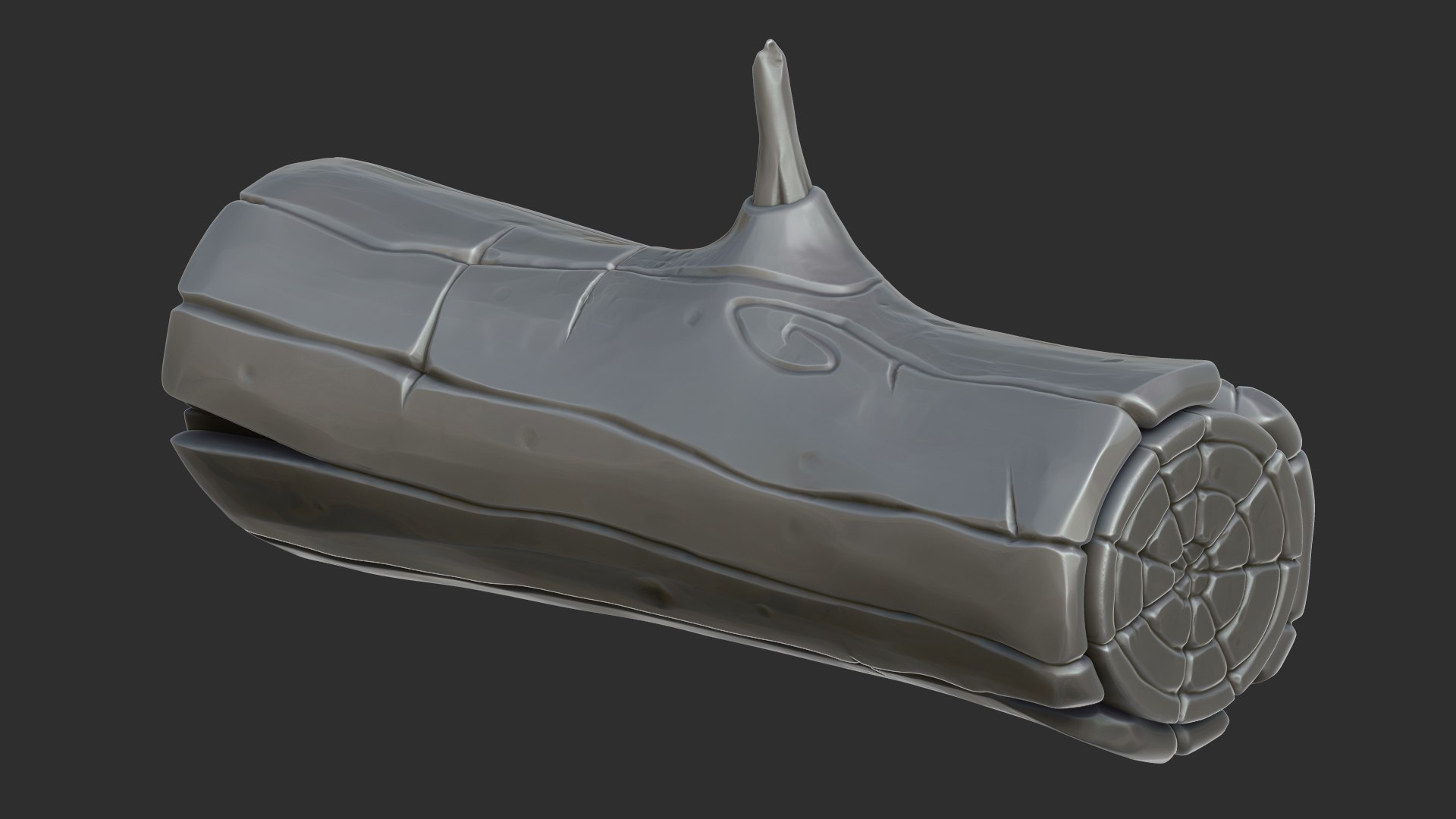 Stylized Log Model - TurboSquid 1803333