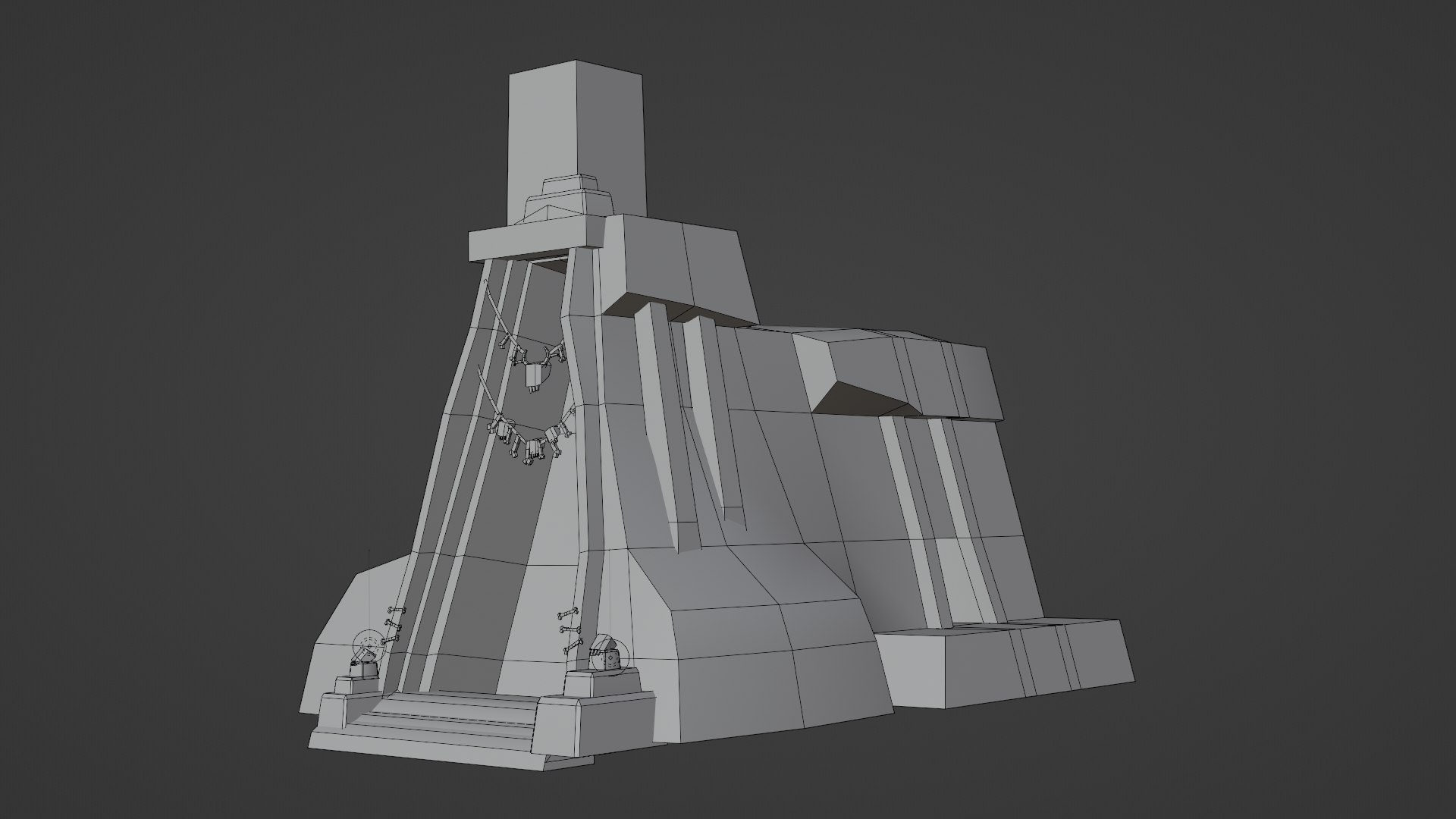 3D Tribal Pagan Shrine House Model - TurboSquid 1890594