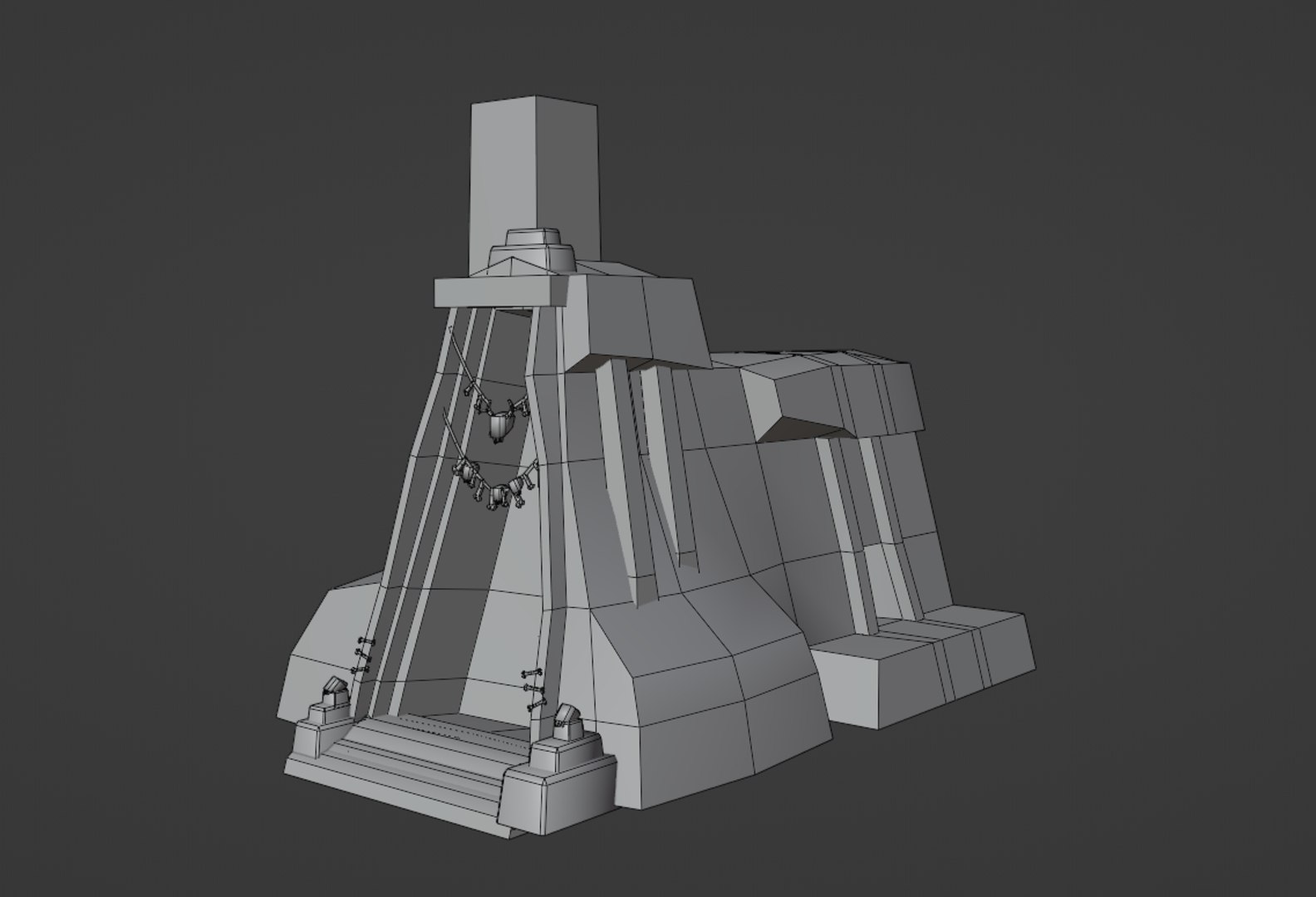 3D Tribal Pagan Shrine House Model - TurboSquid 1890594