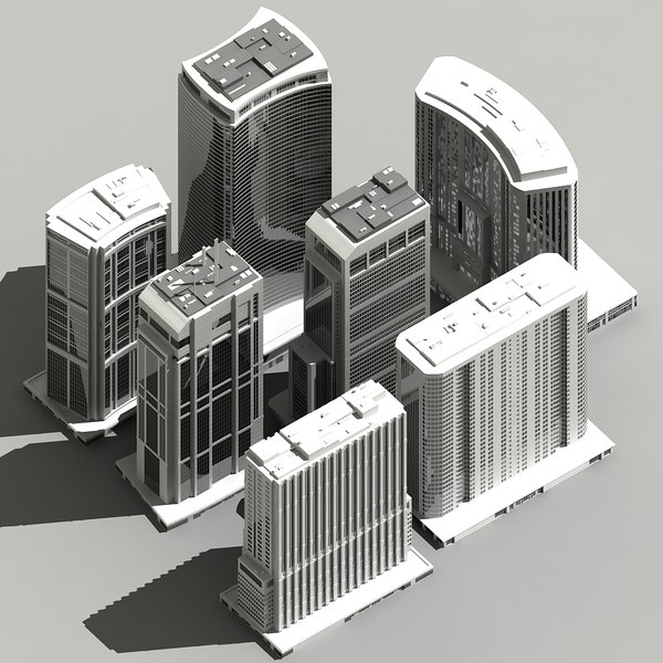 3d skyscraper sky scraper model