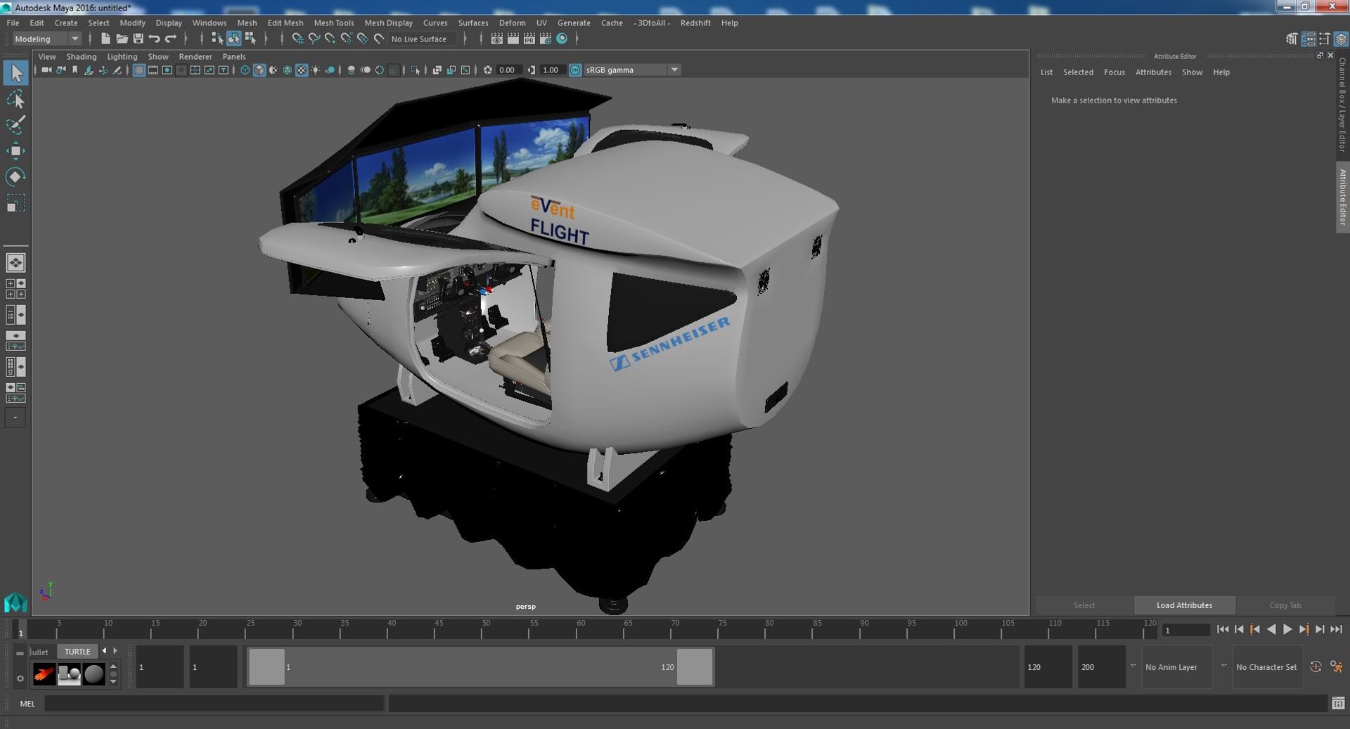 Mobile Flight Simulator Sennheiser Open 3D model - TurboSquid 2170100