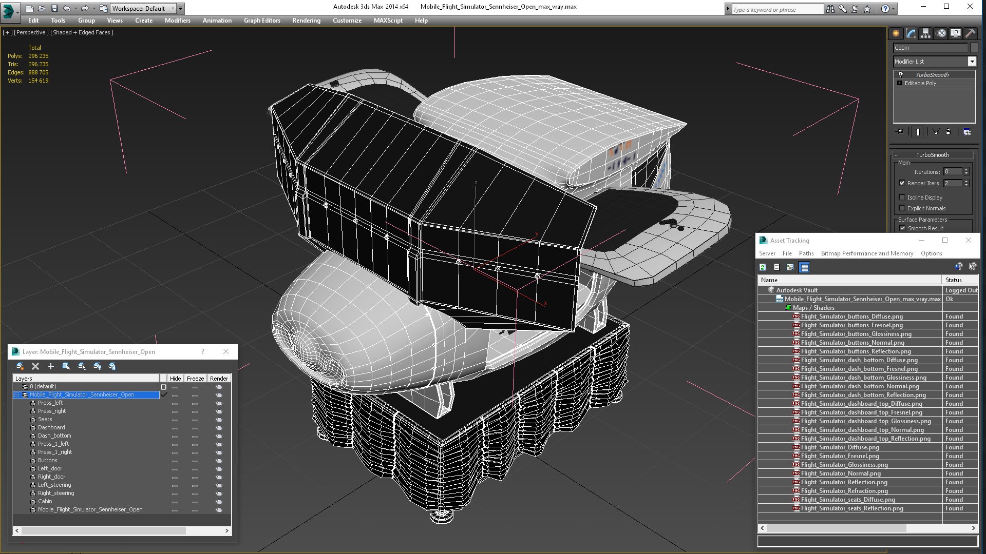 Mobile Flight Simulator Sennheiser Open 3D Model - TurboSquid 2170100