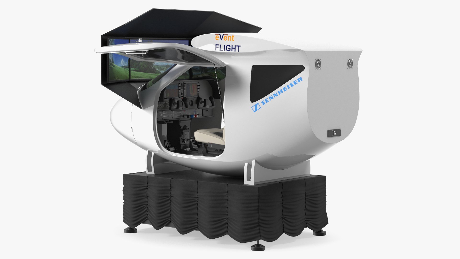 Mobile Flight Simulator Sennheiser Open 3D Model - TurboSquid 2170100