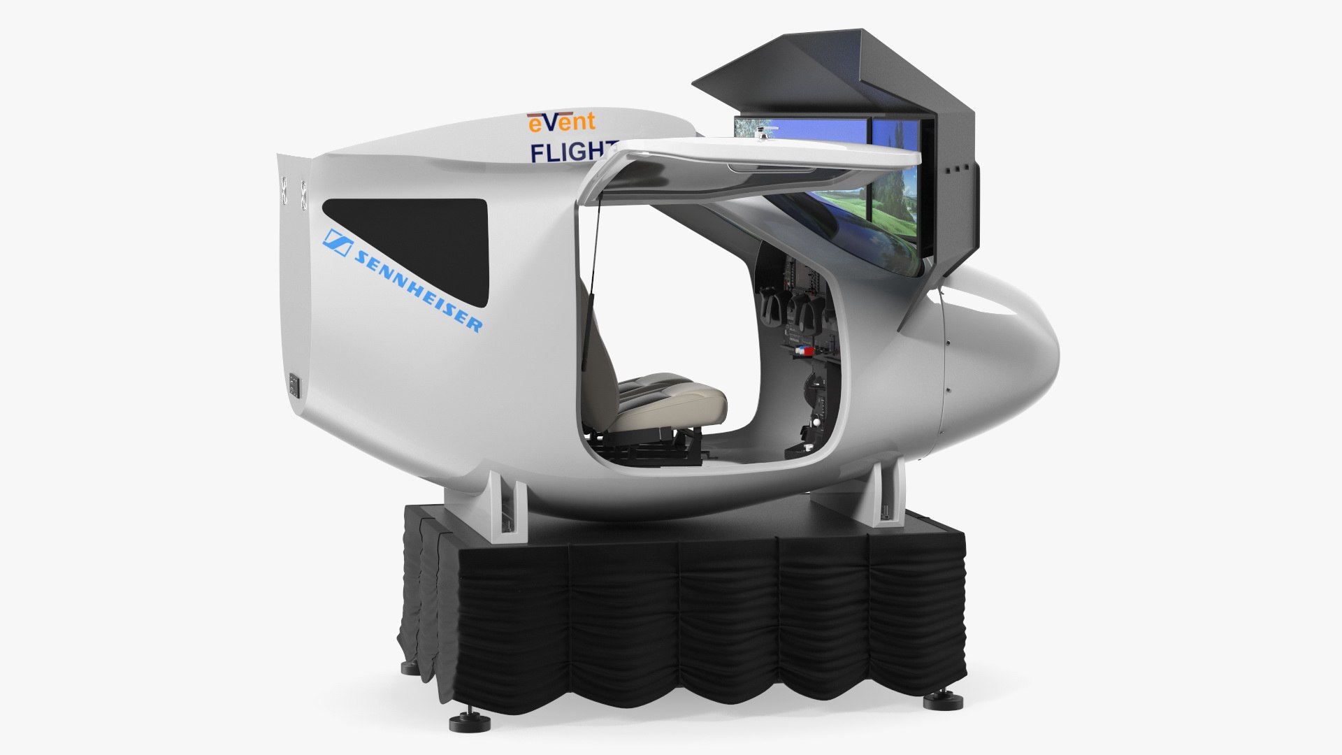 Mobile Flight Simulator Sennheiser Open 3D Model - TurboSquid 2170100