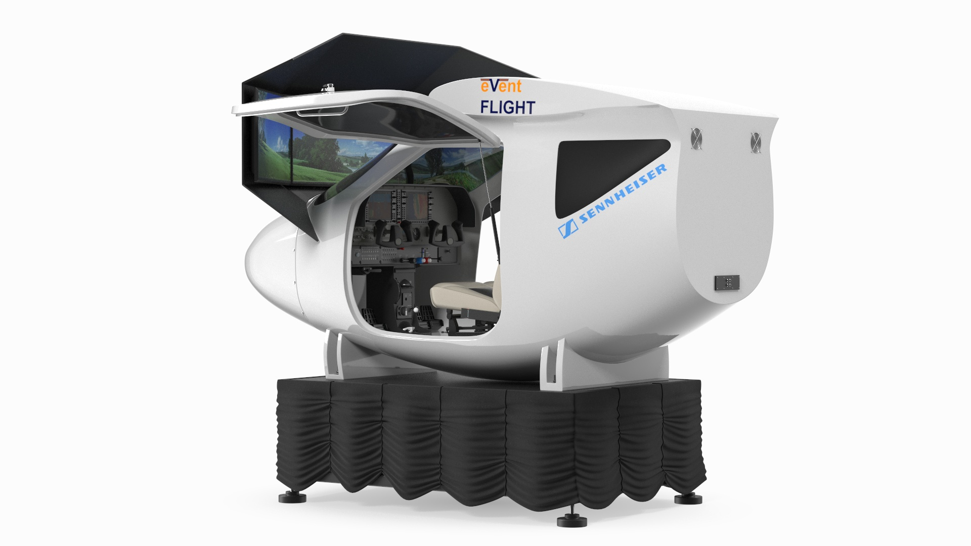 Mobile Flight Simulator Sennheiser Open 3D Model - TurboSquid 2170100