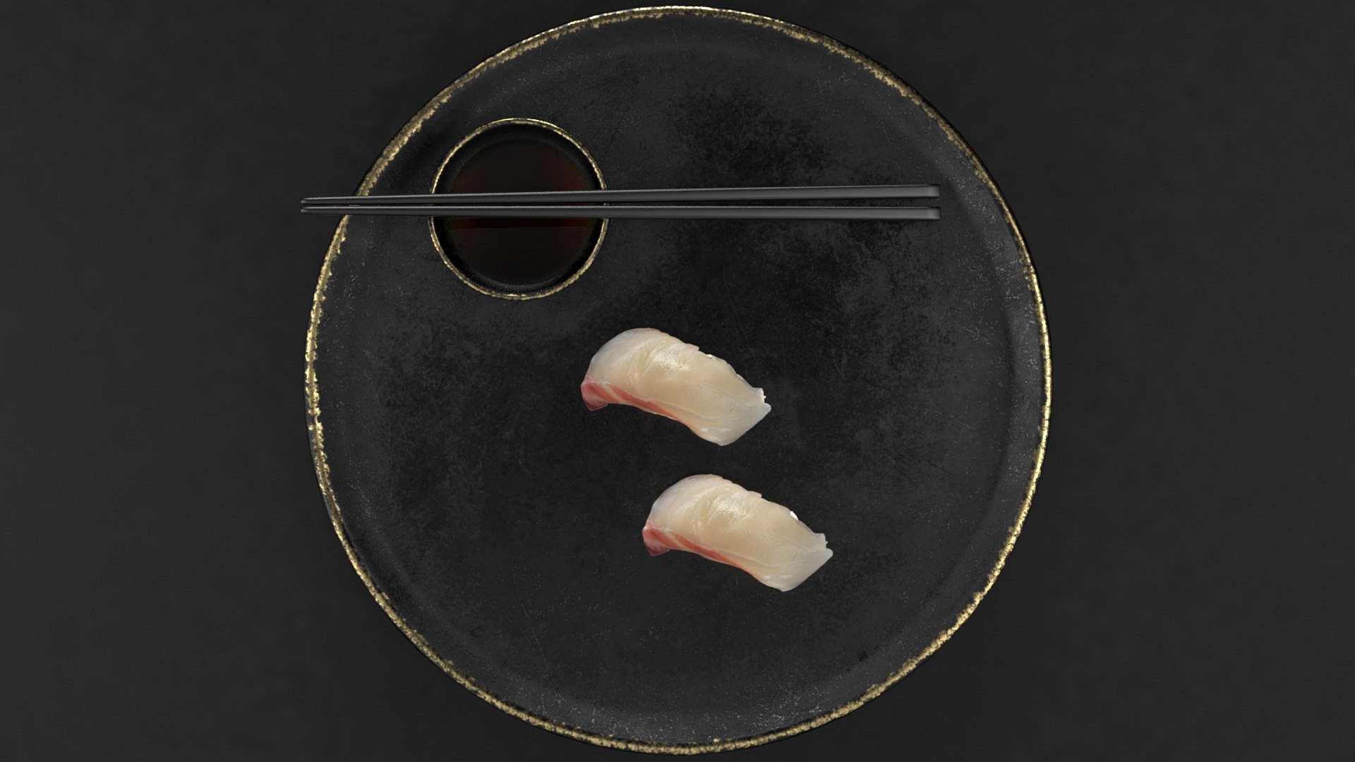 3D Sushi Nigiri Bream Model - TurboSquid 1989255