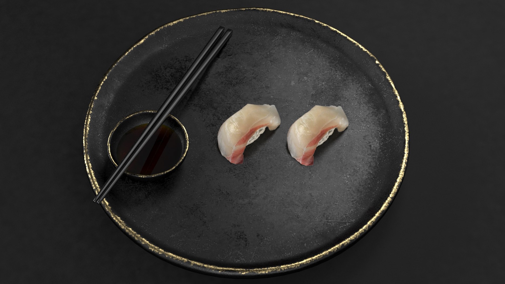 3D Sushi Nigiri Bream Model - TurboSquid 1989255