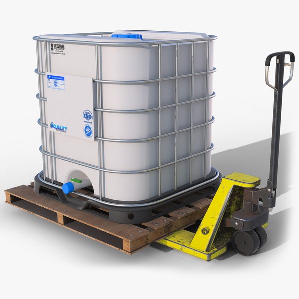 3D Water Tank and Pallet Jack - TurboSquid 2010189