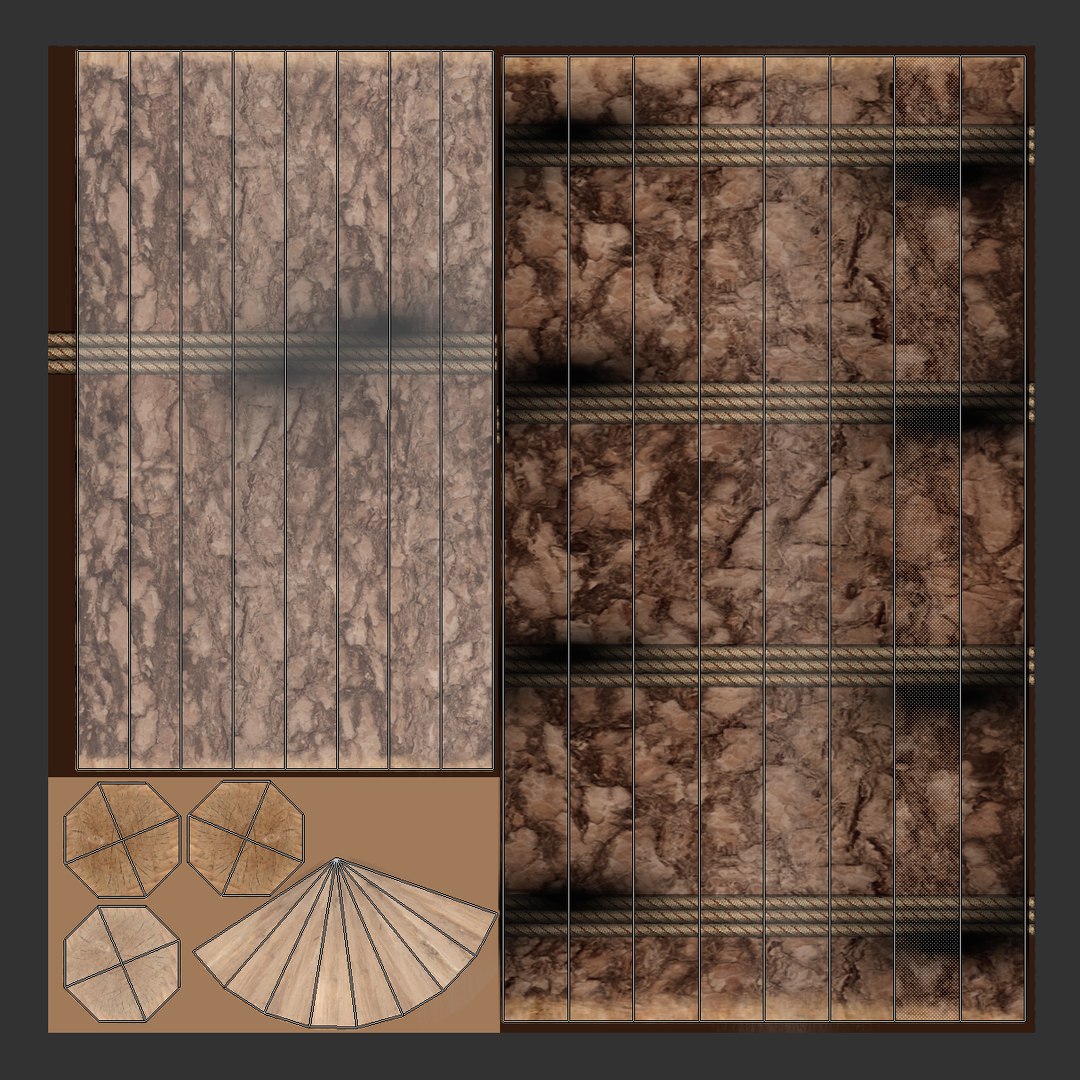 3D Medieval Log Barricade PBR - TurboSquid 2030190