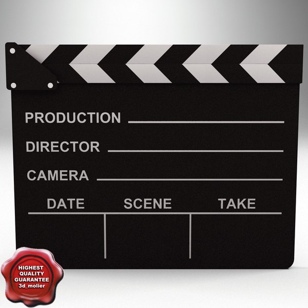 3d clapboard v2 model