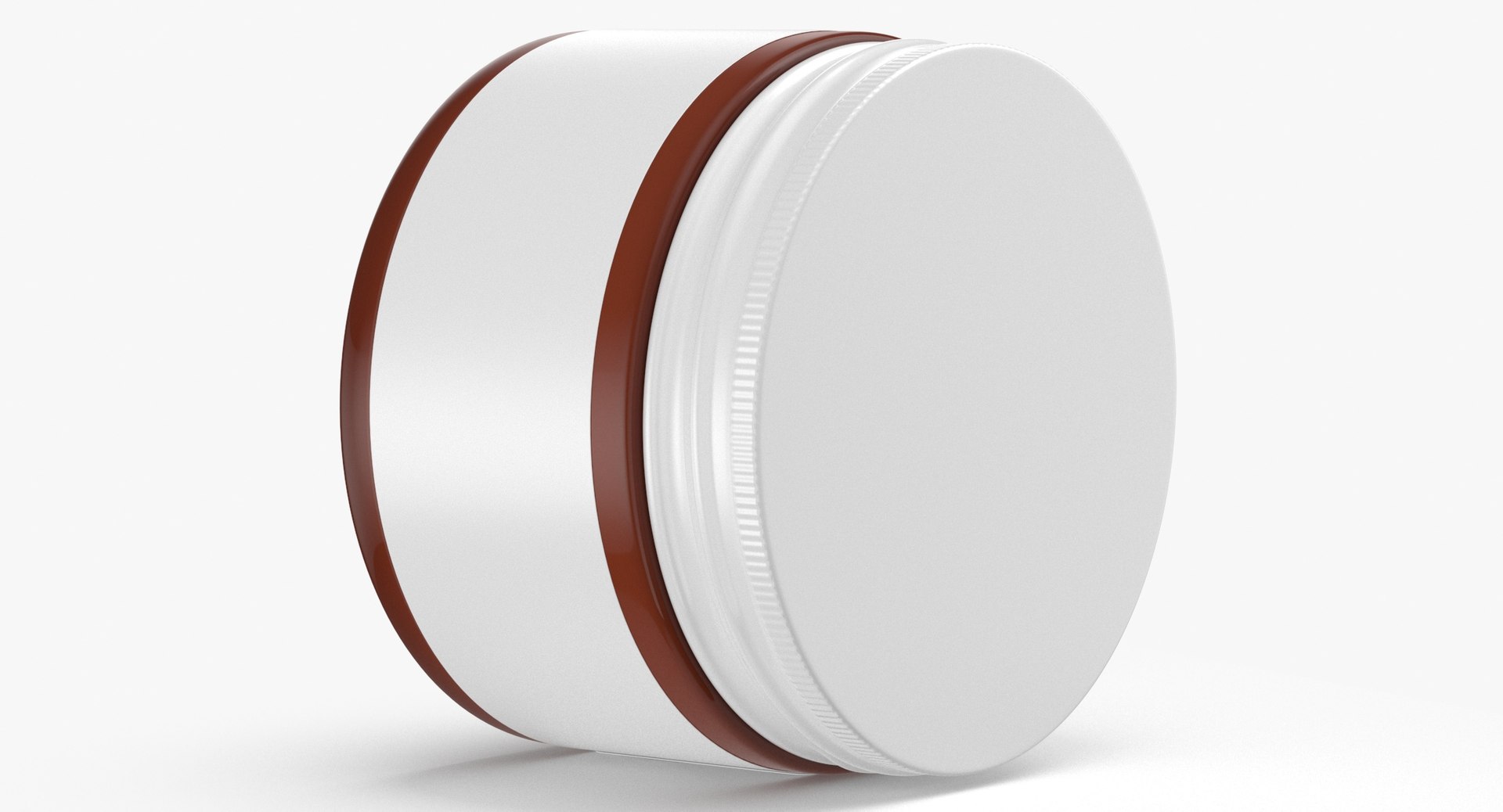 3D Amber Bottle Containers Part 01 Type 02 Blank And Generic Label ...