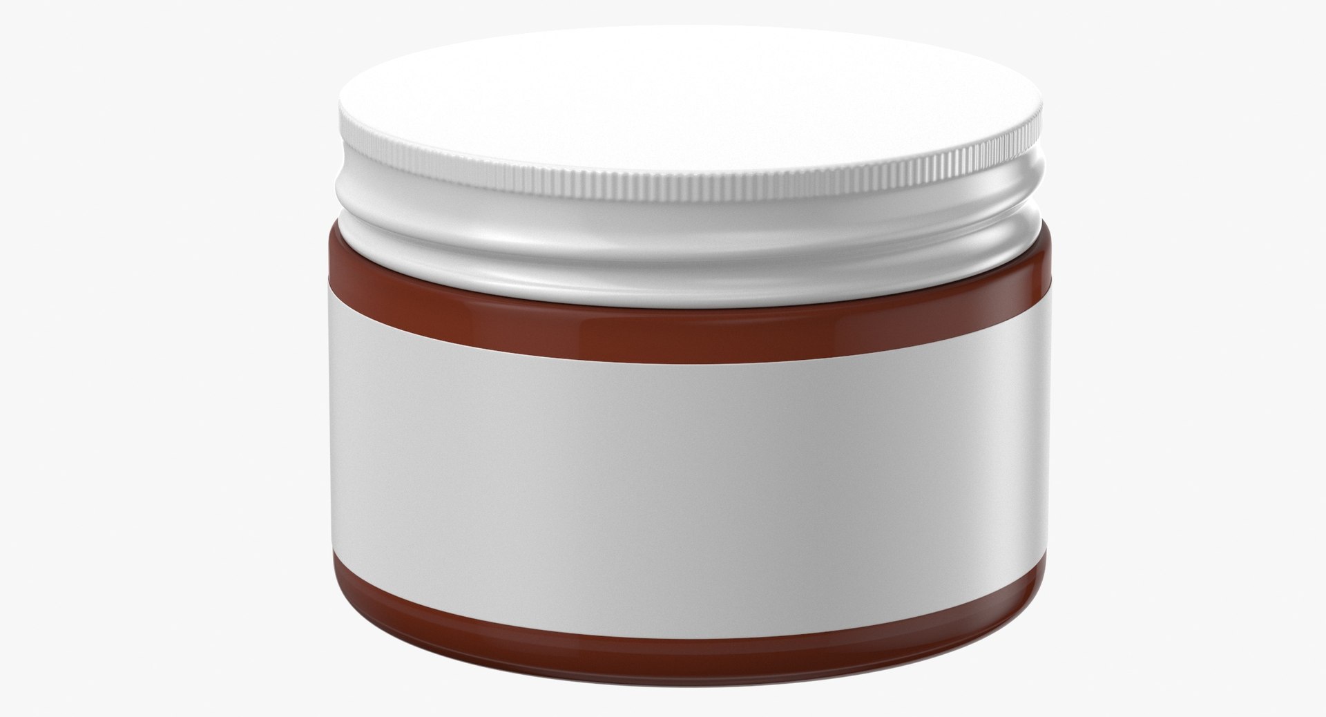 3D Amber Bottle Containers Part 01 Type 02 Blank And Generic Label ...