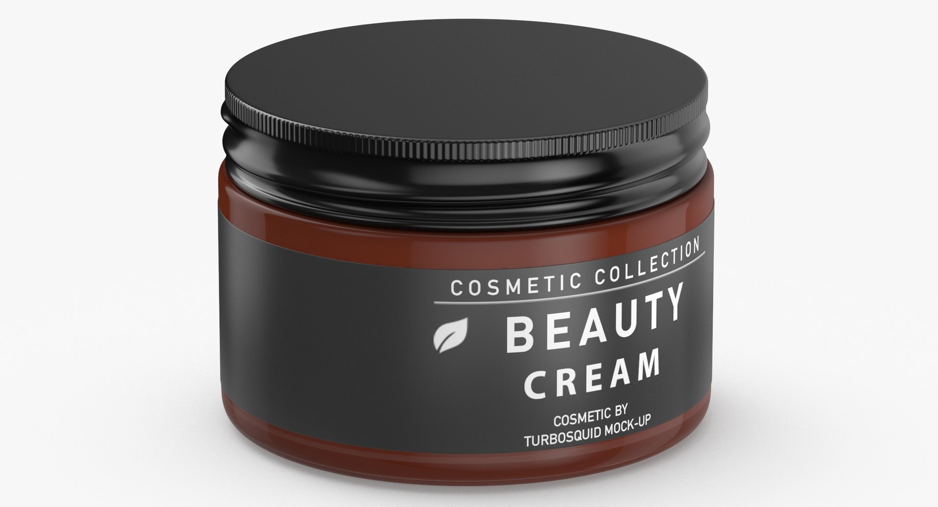 3D Amber Bottle Containers Part 01 Type 02 Blank And Generic Label ...